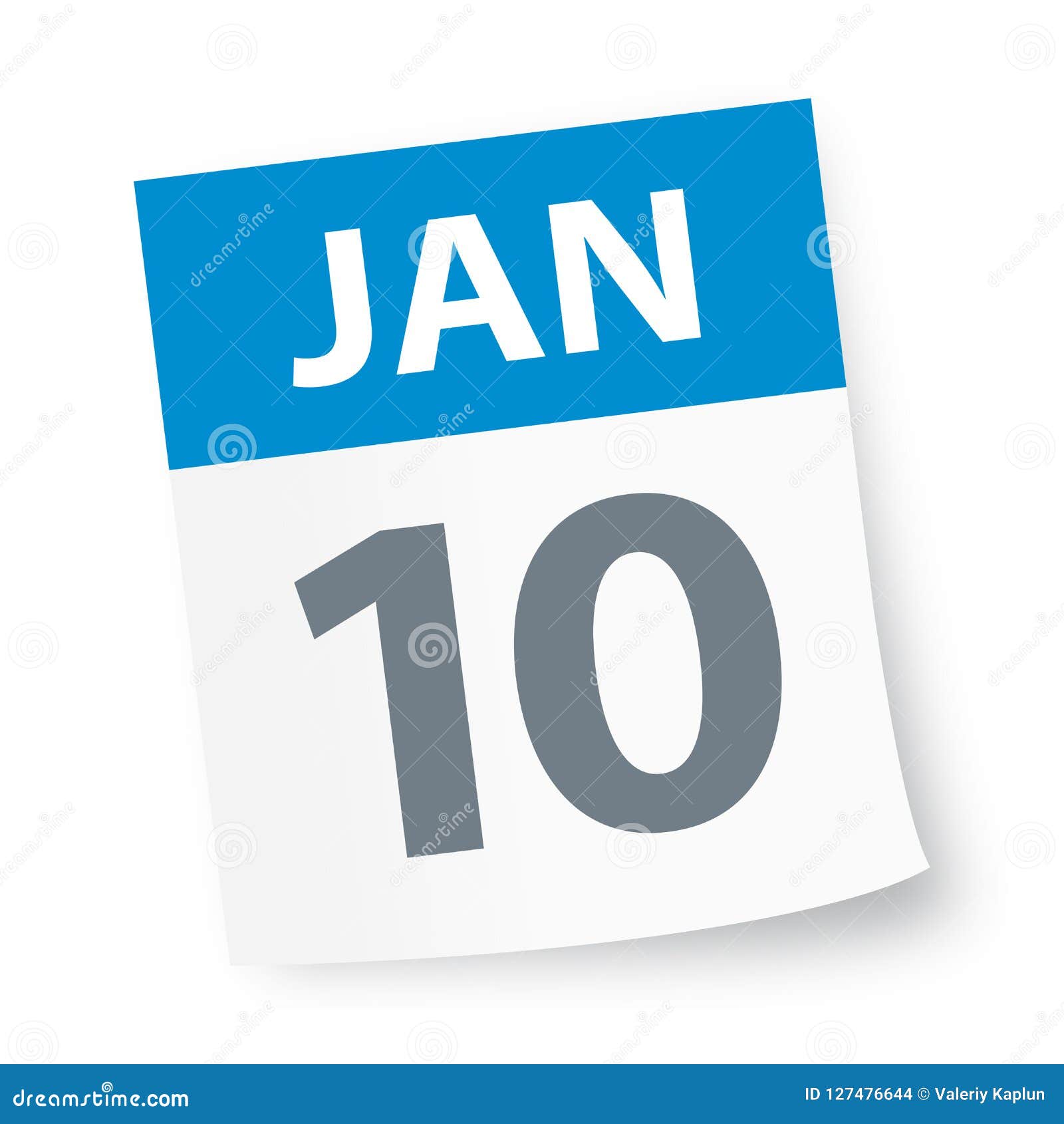 January 10 - Calendar Icon stock illustration. Illustration of today ...