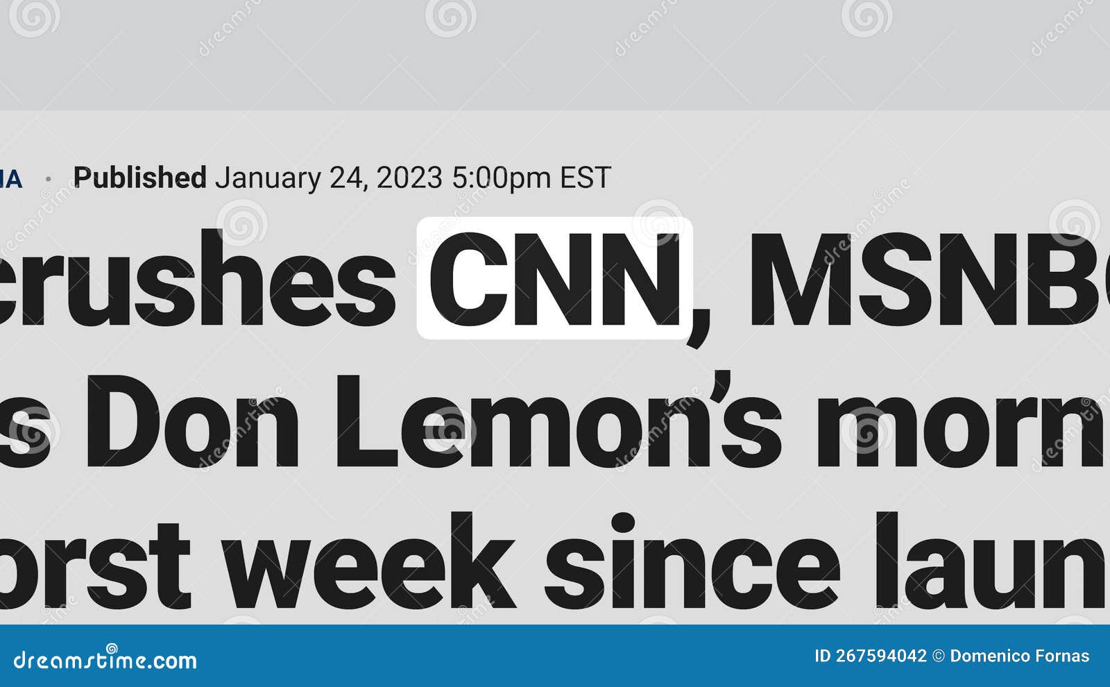 January 2023: CNN Headlines Fast Sequence Stock Footage - Video of ...