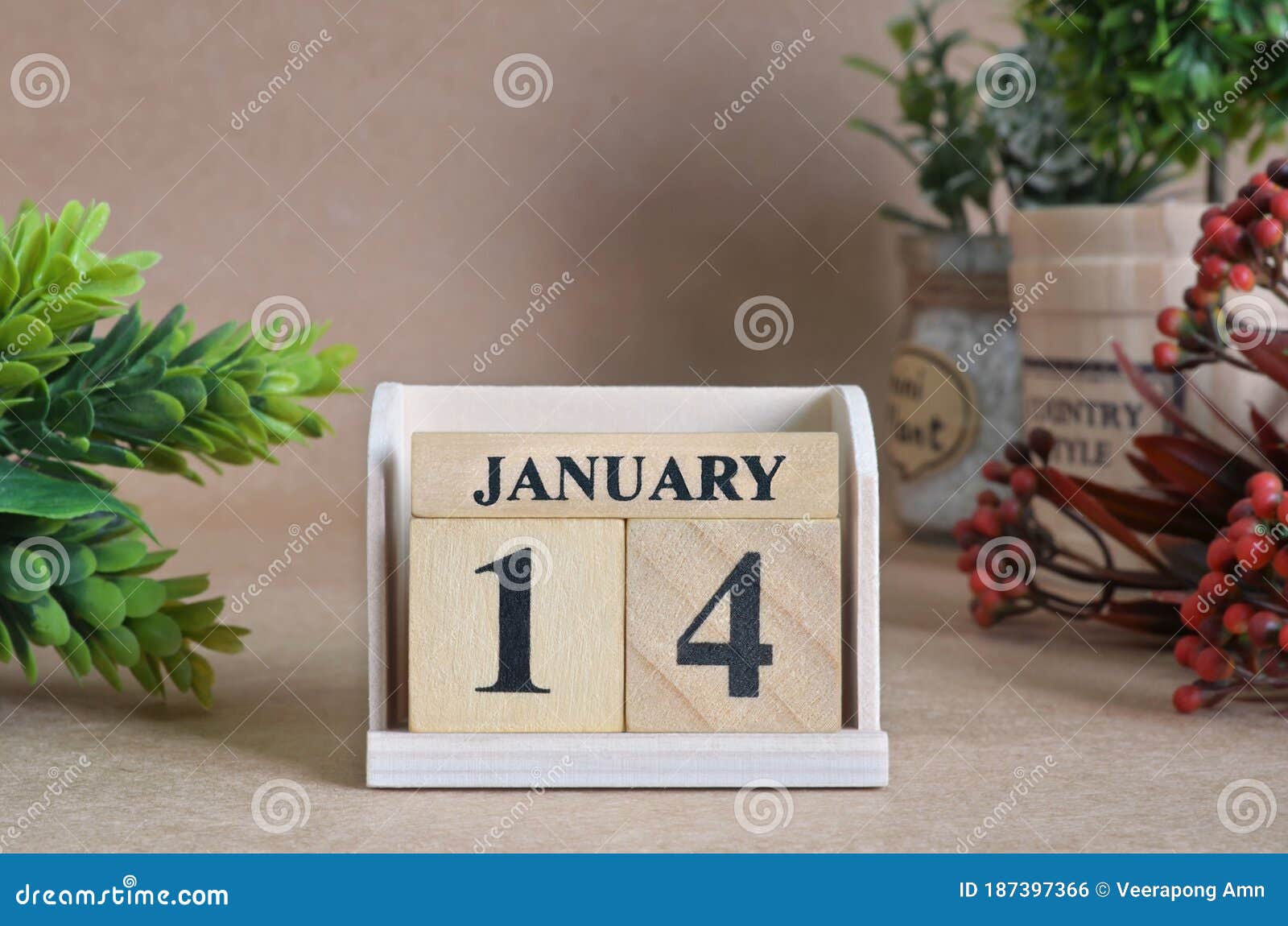 January 14, Cover Design with Number Cube. Stock Photo - Image of 2028 ...
