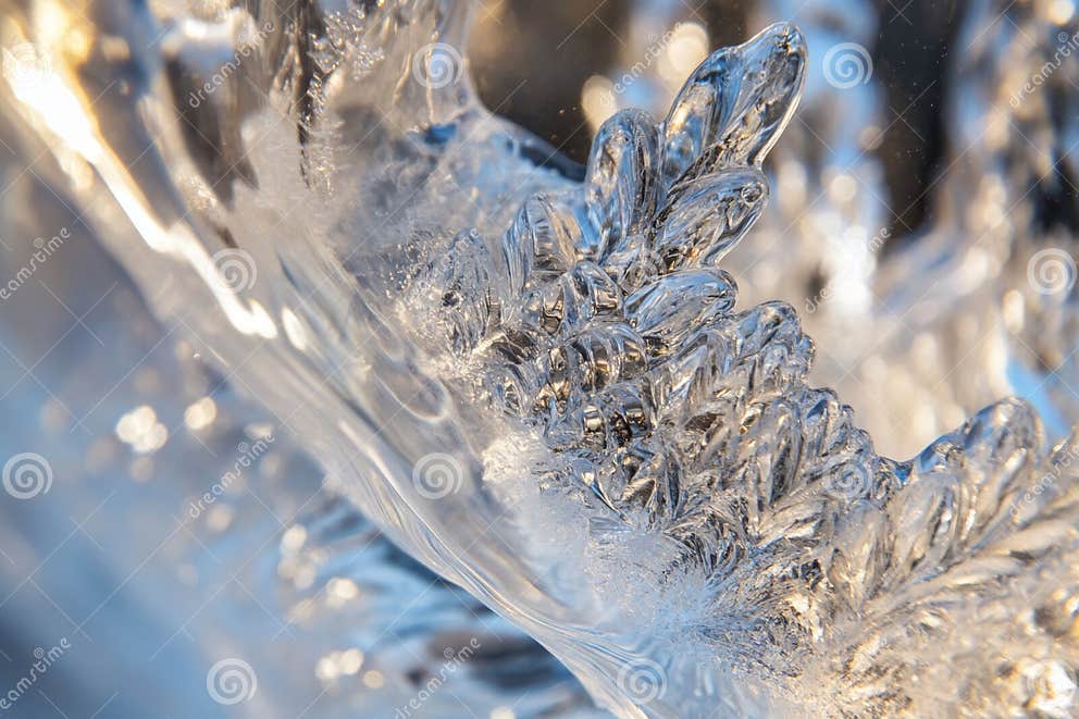 January 7 Ice Sculpture Art Stock Illustration - Illustration of soft ...