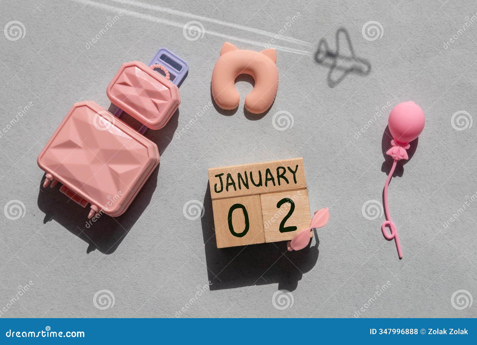 January Month, Appointment Date with Number Cube Design. Date 2. Stock ...