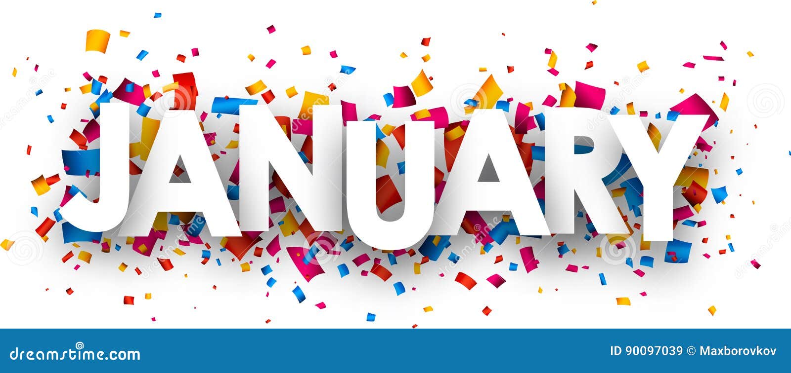 January sign. stock vector. Illustration of blue, dark - 90097039