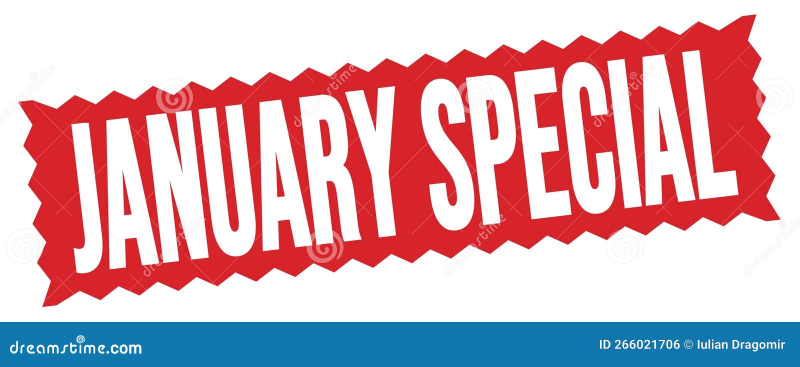 JANUARY SPECIAL Text Written on Red Stamp Sign Stock Illustration - Illustration of stamp, logo ...