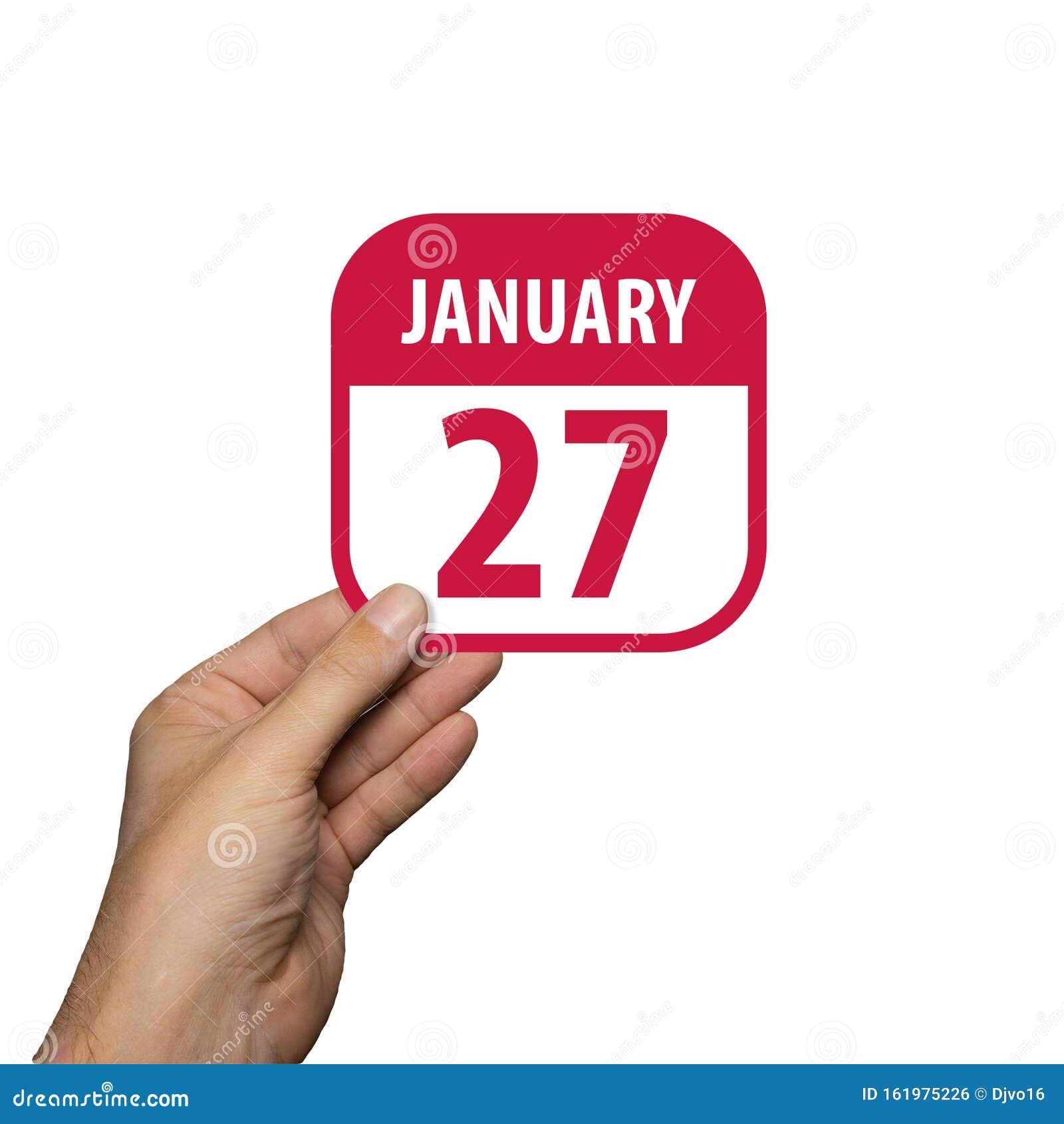 January 27th. Day 27 of Month,hand Hold Simple Calendar Icon with Date ... January 27th. Day 27 of Month,hand Hold Simple Calendar Icon with Date ...