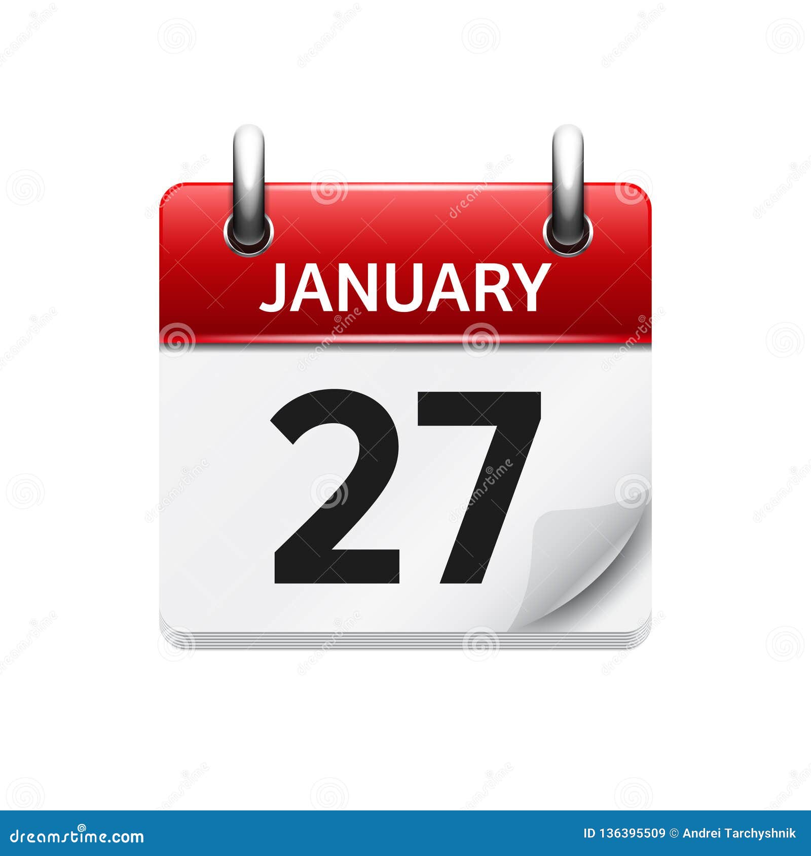 January 27. Vector Flat daily Calendar Icon. Date and Time, Day, Month ... January 27. Vector Flat daily Calendar Icon. Date and Time, Day, Month ...