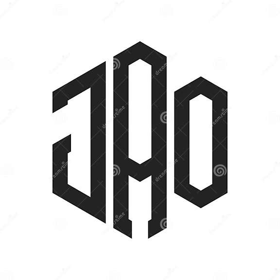 JAO Logo Design. Initial Letter JAO Monogram Logo Using Hexagon Shape ...