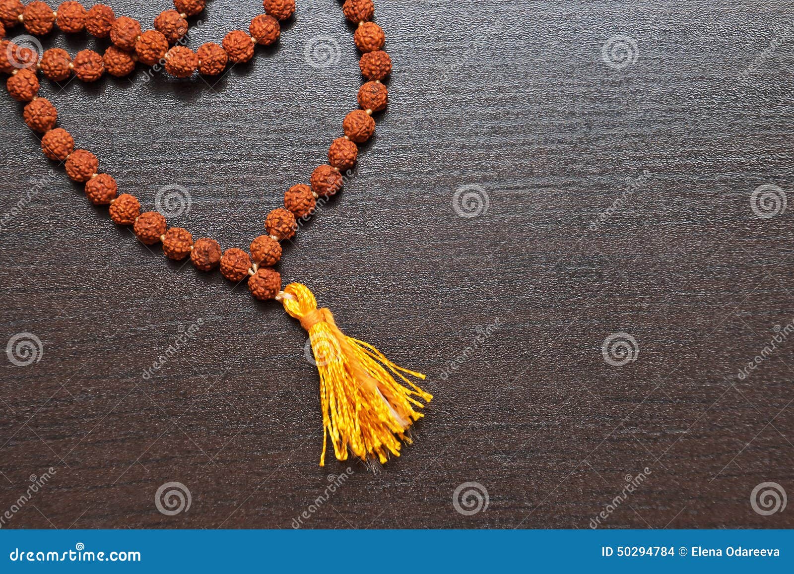 Japa mala on the table stock photo. Image of macro, close - 50294784