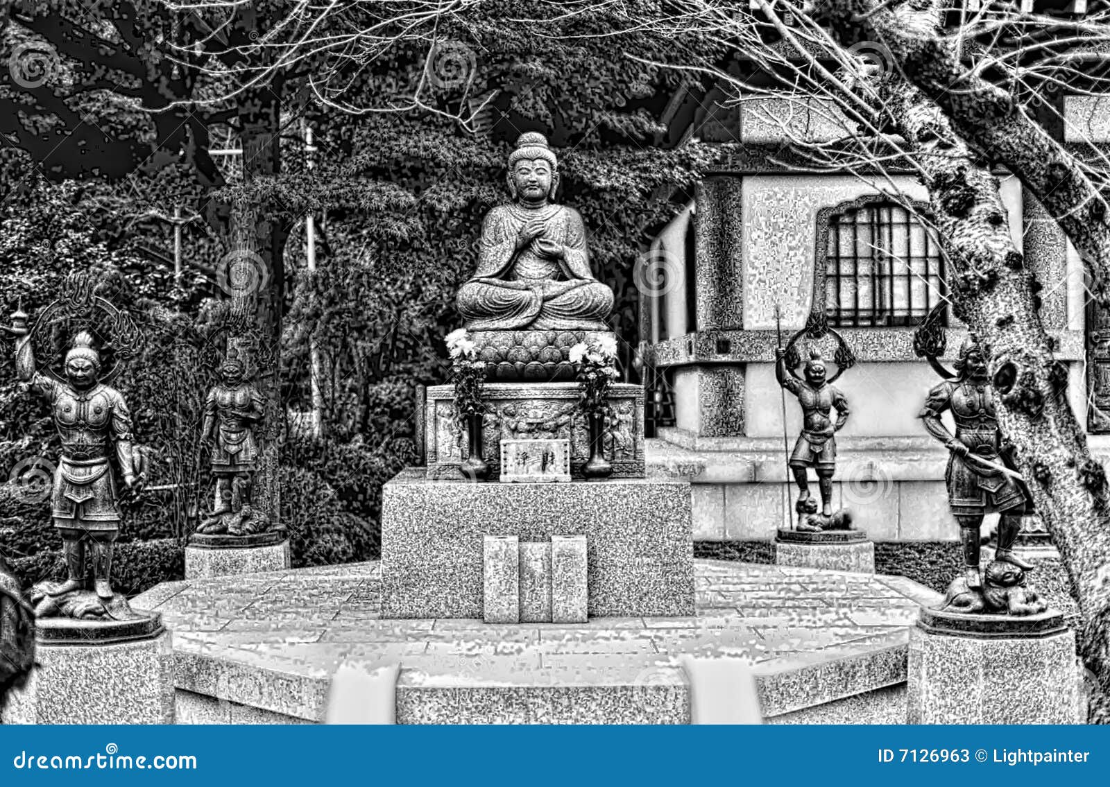 Japan stock image. Image of gravel, marble, japan, stand - 7126963