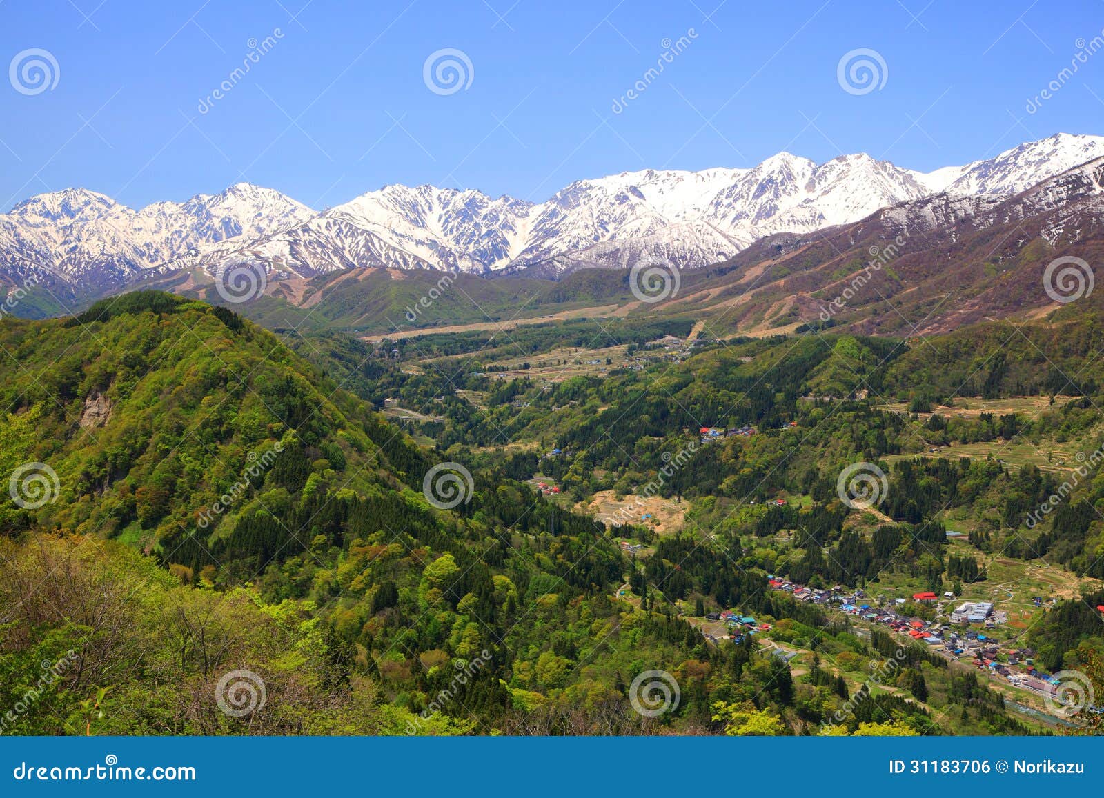 Japan Alps of early summer stock photo. Image of asia - 31183706