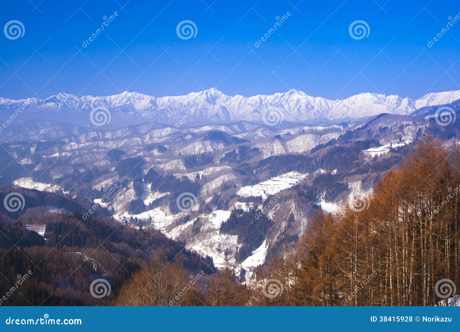 Japan Alps in winter stock photo. Image of japan, snowy - 38415928