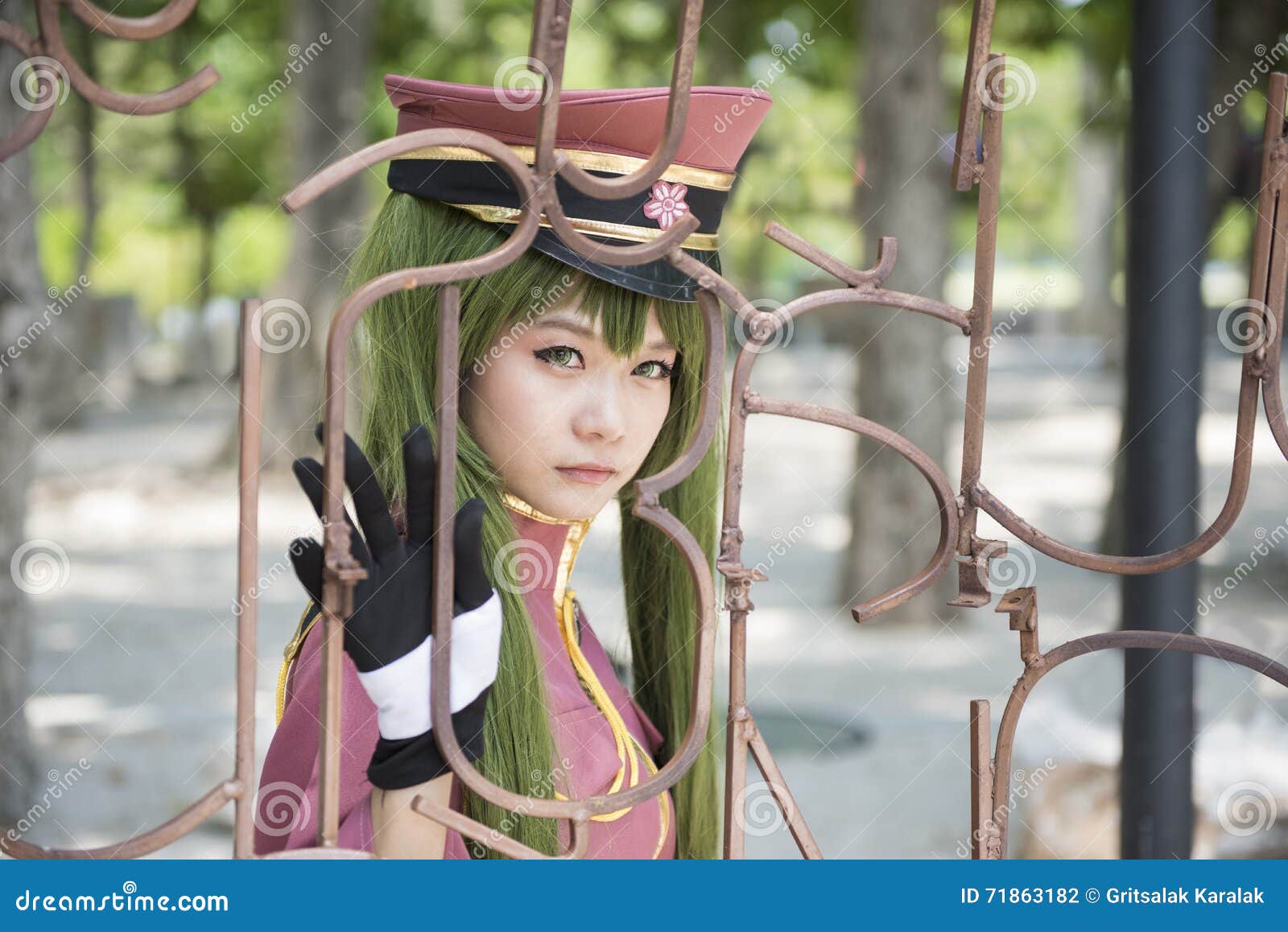 Japan Anime Cosplay , Portrait Of Girl Cosplay In White Room Background ...