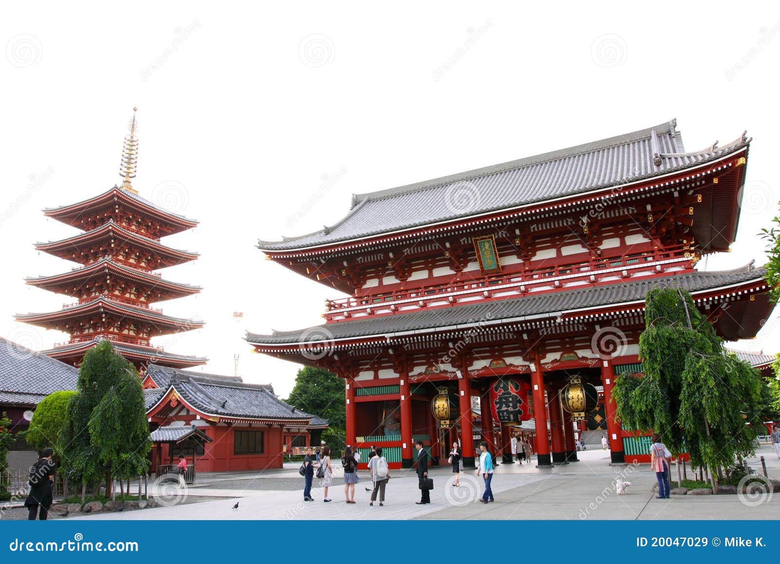Japan : Asakusa Kannon editorial stock image. Image of tree - 20047029