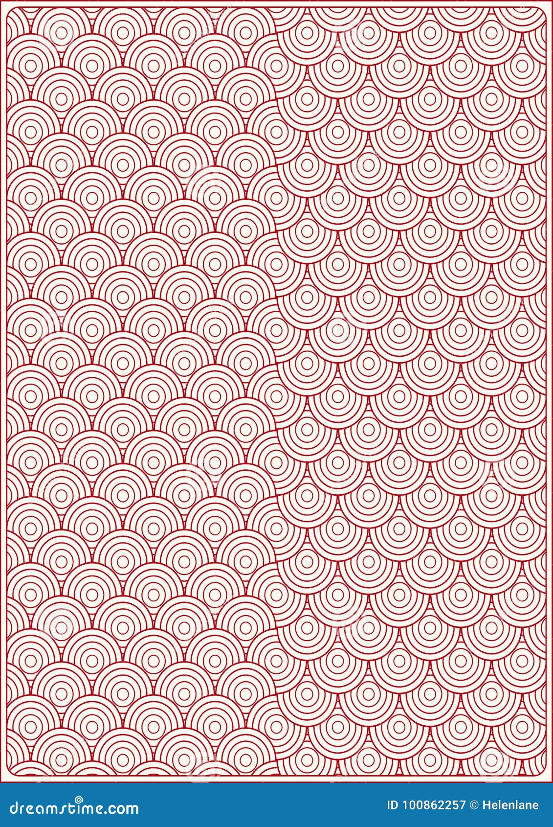 Japan a4 blank red stock vector. Illustration of ornament - 100862257