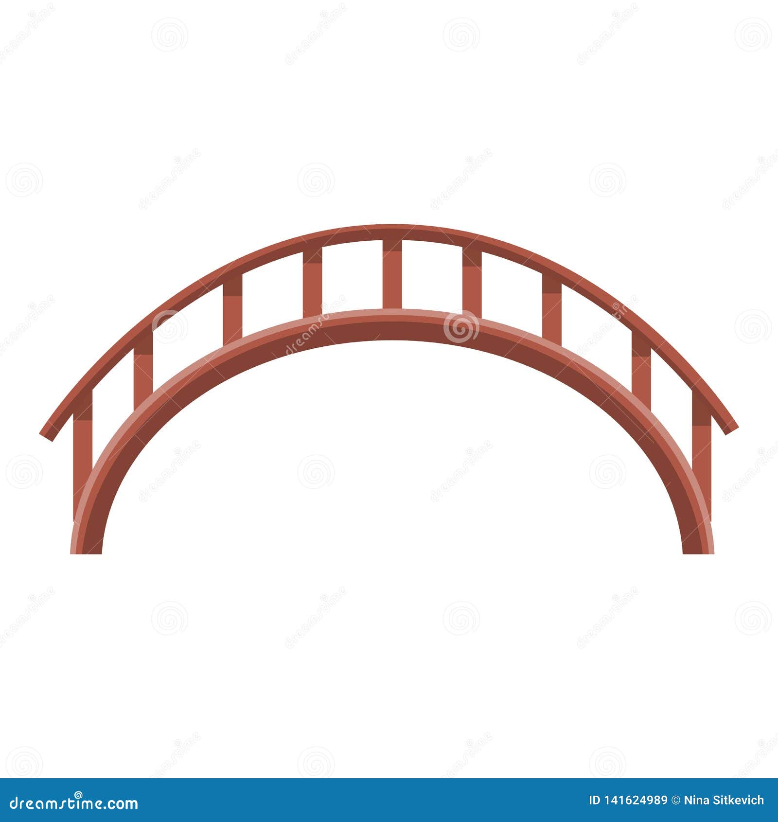Japan Bridge Icon, Cartoon Style Stock Vector - Illustration of famous ...