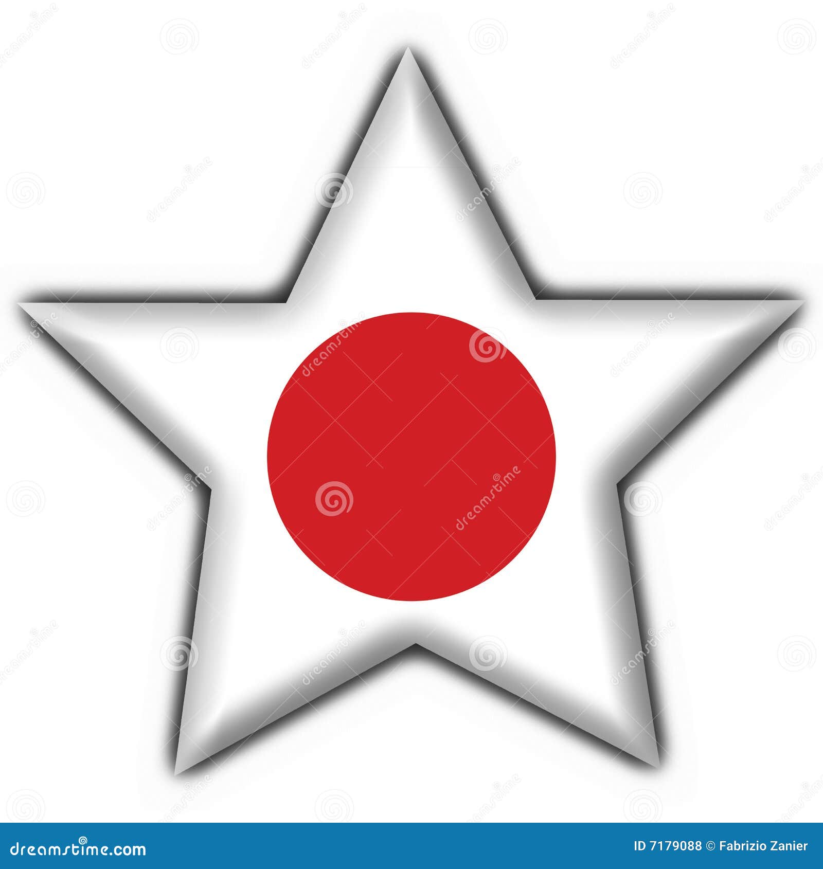 Japan Button Flag Star Shape Stock Illustration - Illustration of icon ...
