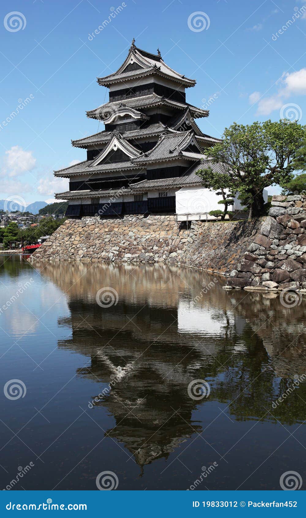 Japan Castle stock photo. Image of castle, ruins, reflection - 19833012