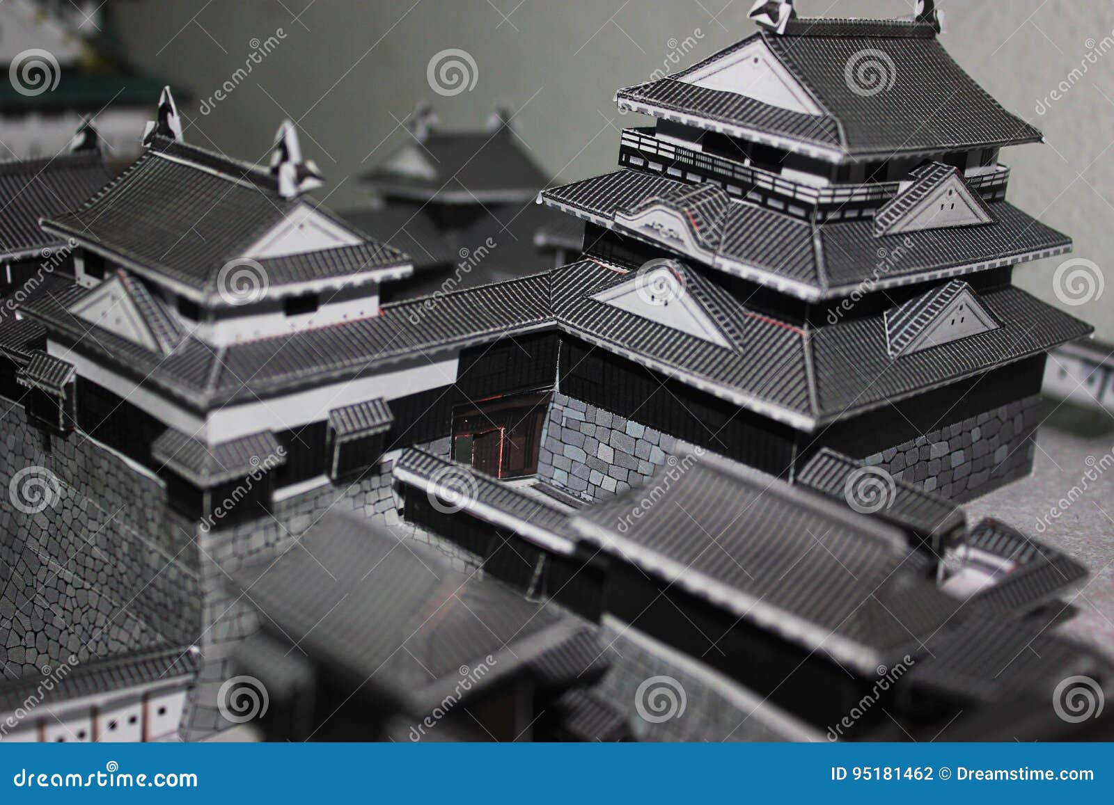 Japan Castle stock photo. Image of castle, paper, roof - 95181462