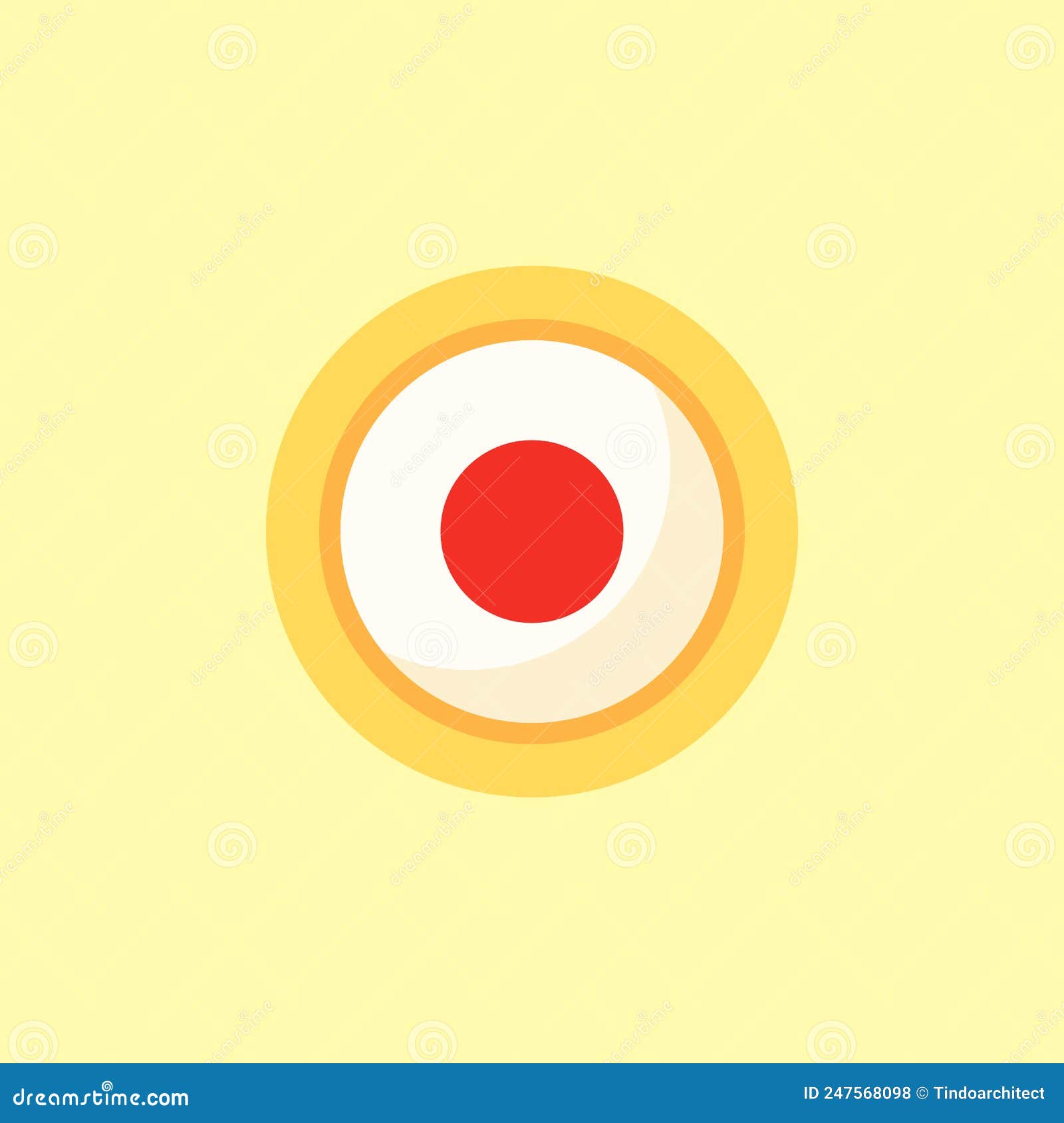 Japan - Circular Flag stock illustration. Illustration of isolated ...