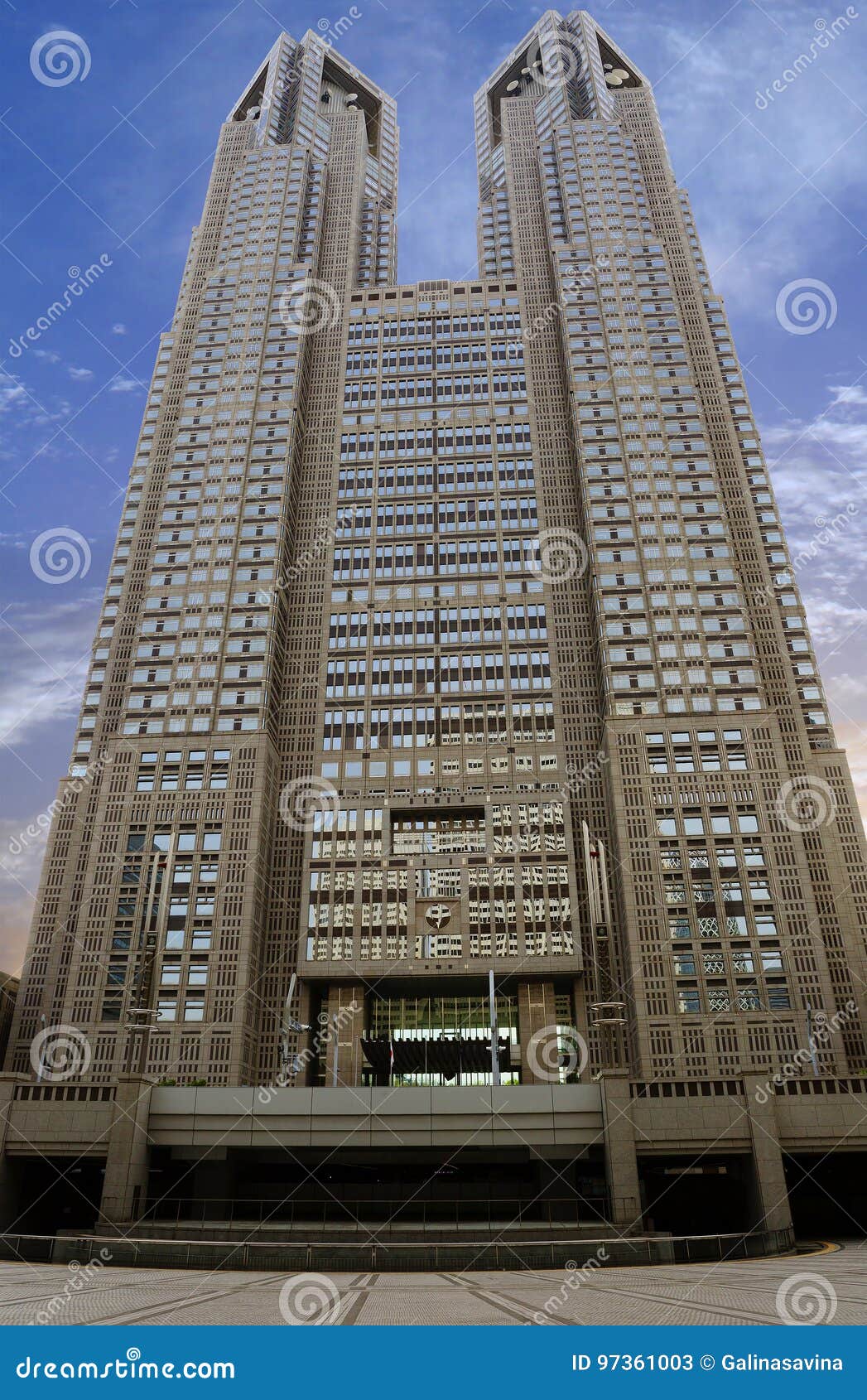 Japan. City Hall of Tokyo. stock image. Image of asia - 97361003