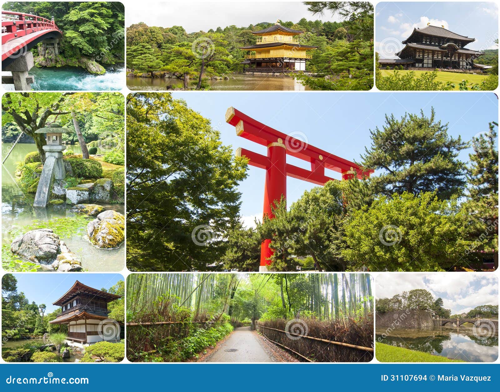 Japan collage stock photo. Image of architecture, landscape - 31107694
