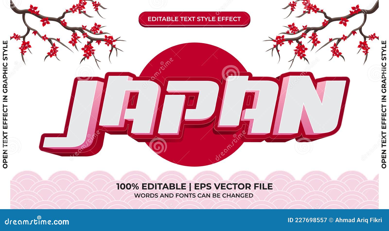 Japan Editable Text Style Effect with Asian Type Style and Bold Font ...