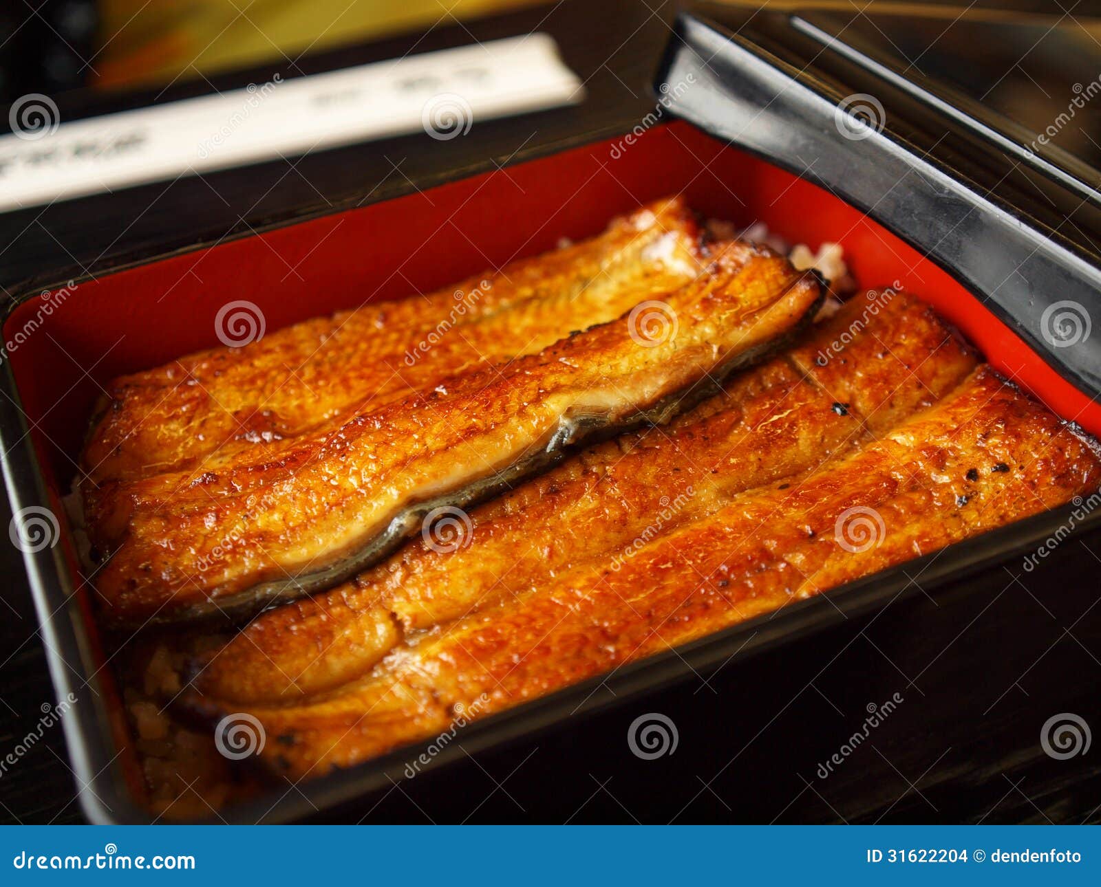 Japan eel rice in box stock photo. Image of tokyo, plate - 31622204