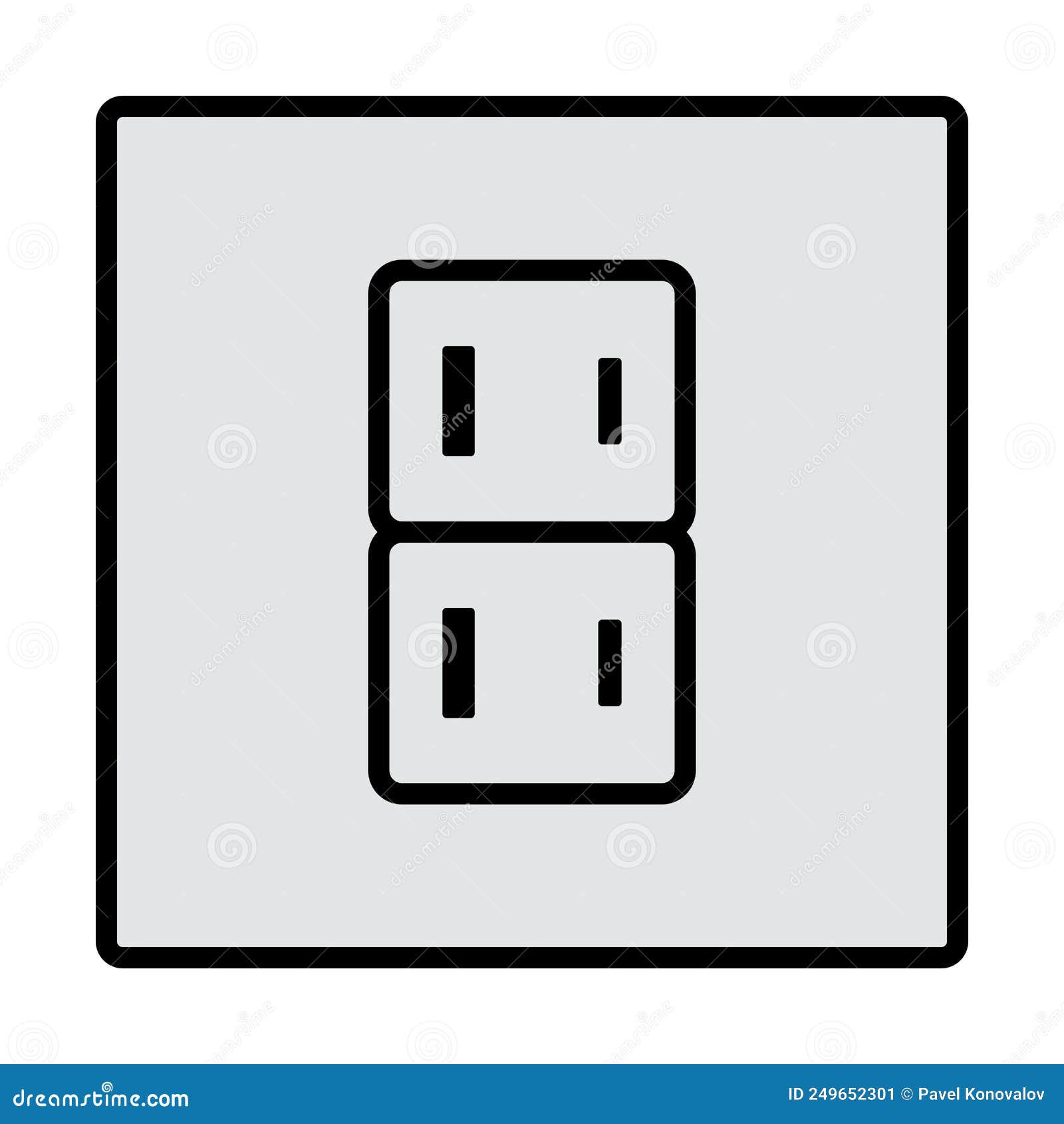 Japan Electrical Socket Icon Stock Vector - Illustration of bold ...