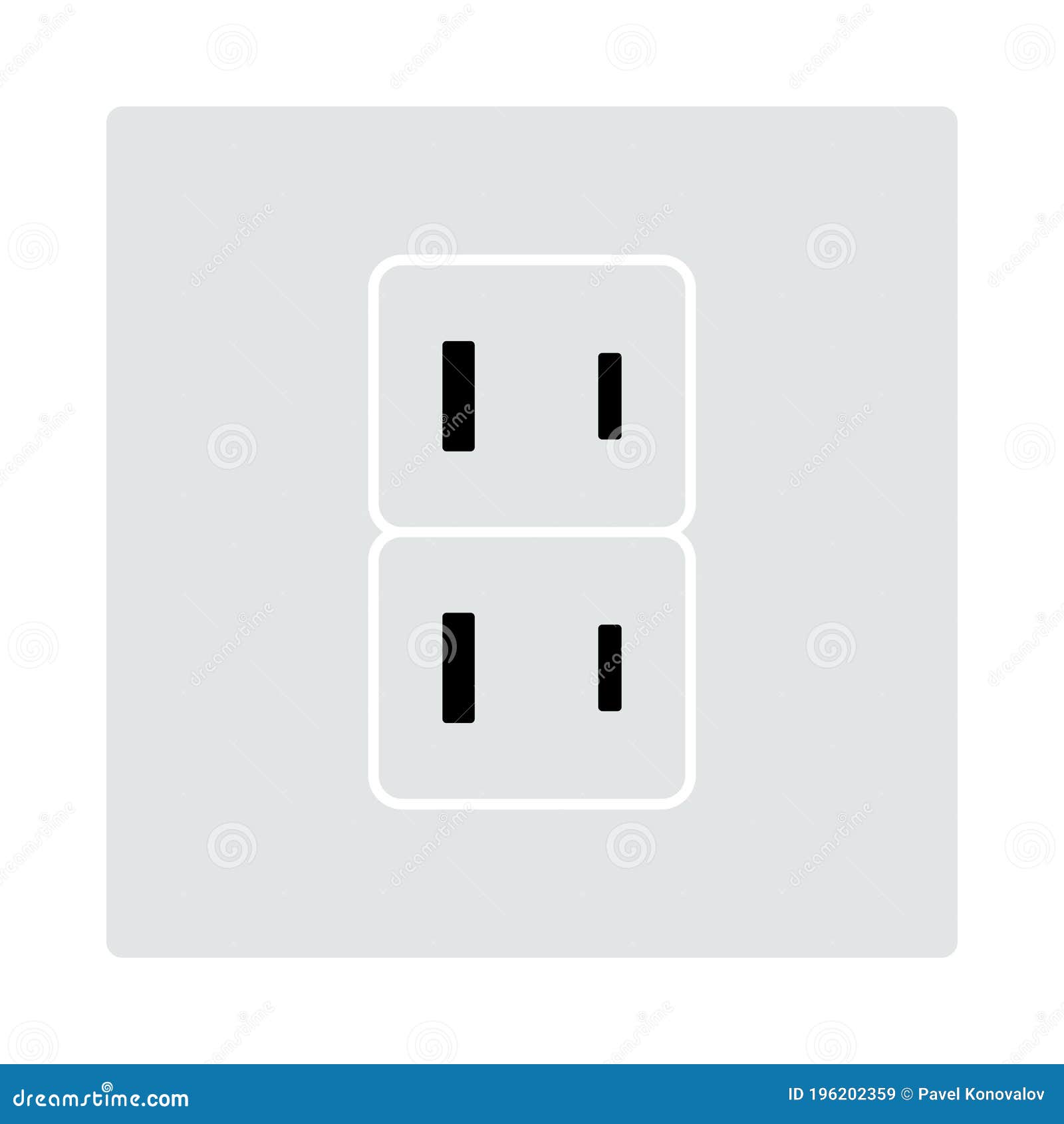 Japan Electrical Socket Icon Stock Vector - Illustration of electric ...