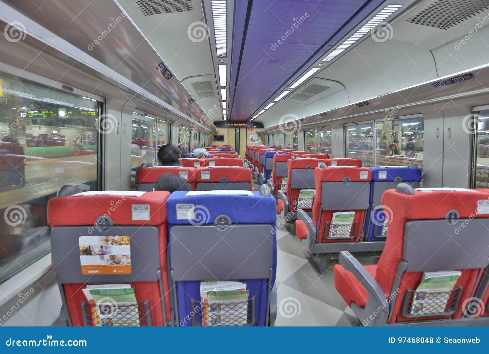 Japan Express Train Inside at Stop Station Editorial Stock Photo ...