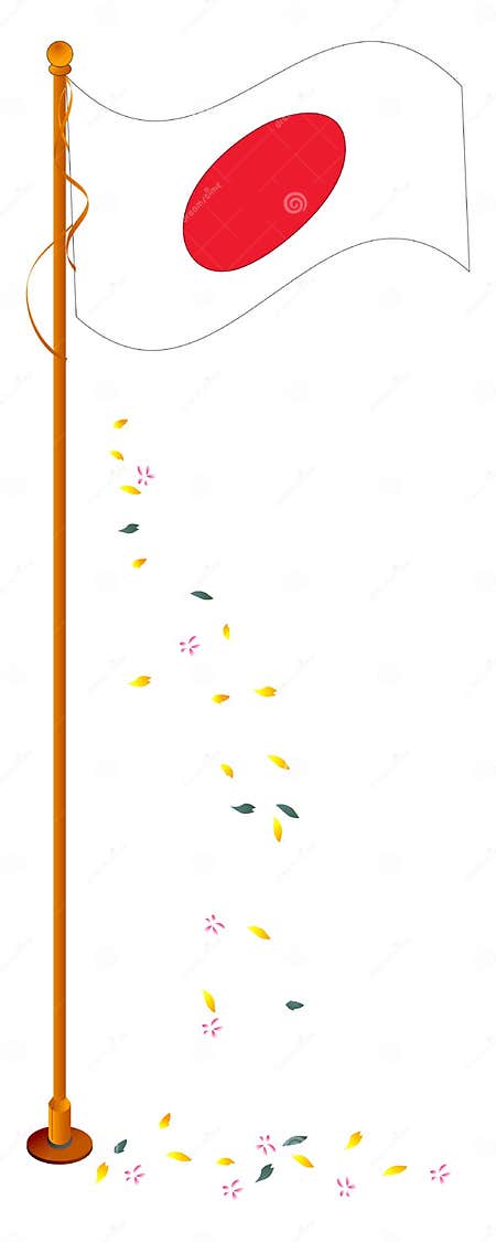 Japan flag stock vector. Illustration of stripes, stripe - 2995111