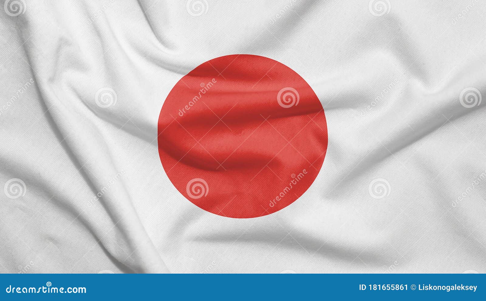 Japan Flag with Fabric Texture Stock Image - Image of poster ...