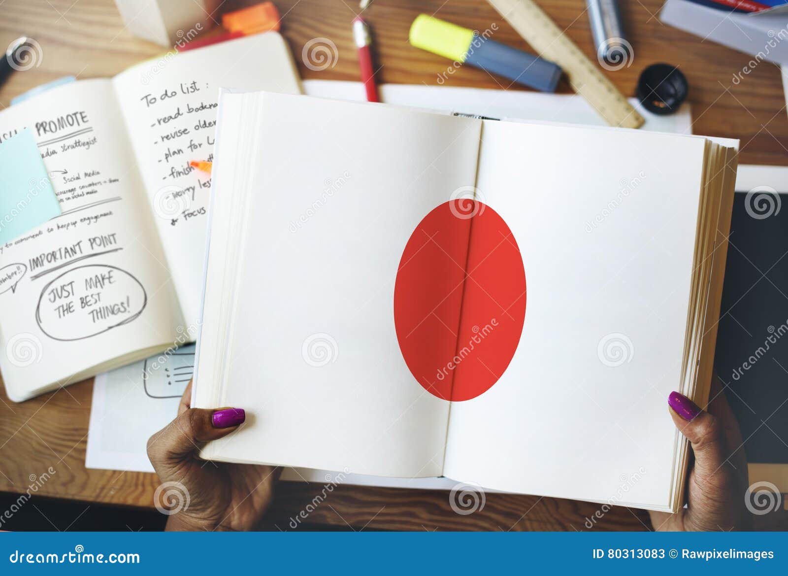 Japan Flag Patriotism Japanese Pride Unity Concept Stock Image - Image ...