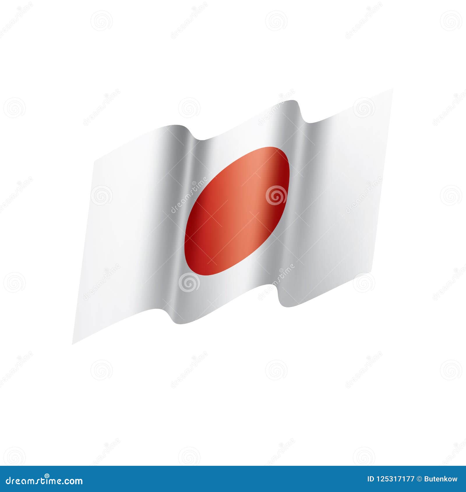 Japan Flag, Vector Illustration Stock Vector - Illustration of graphic ...