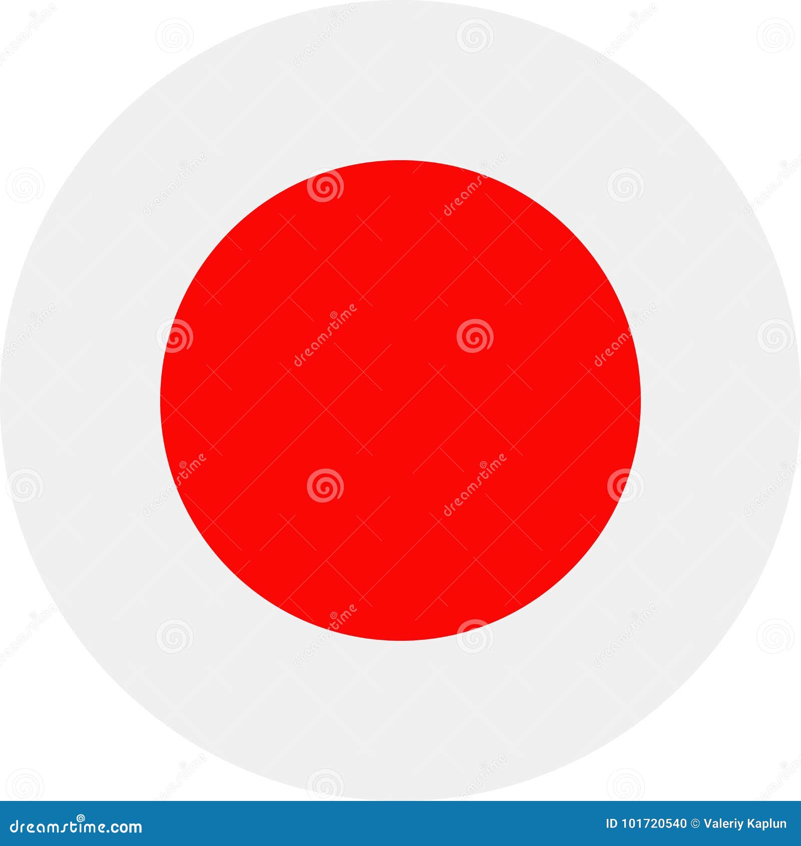 Japan Flag Vector Round Flat Icon Stock Illustration - Illustration of ...