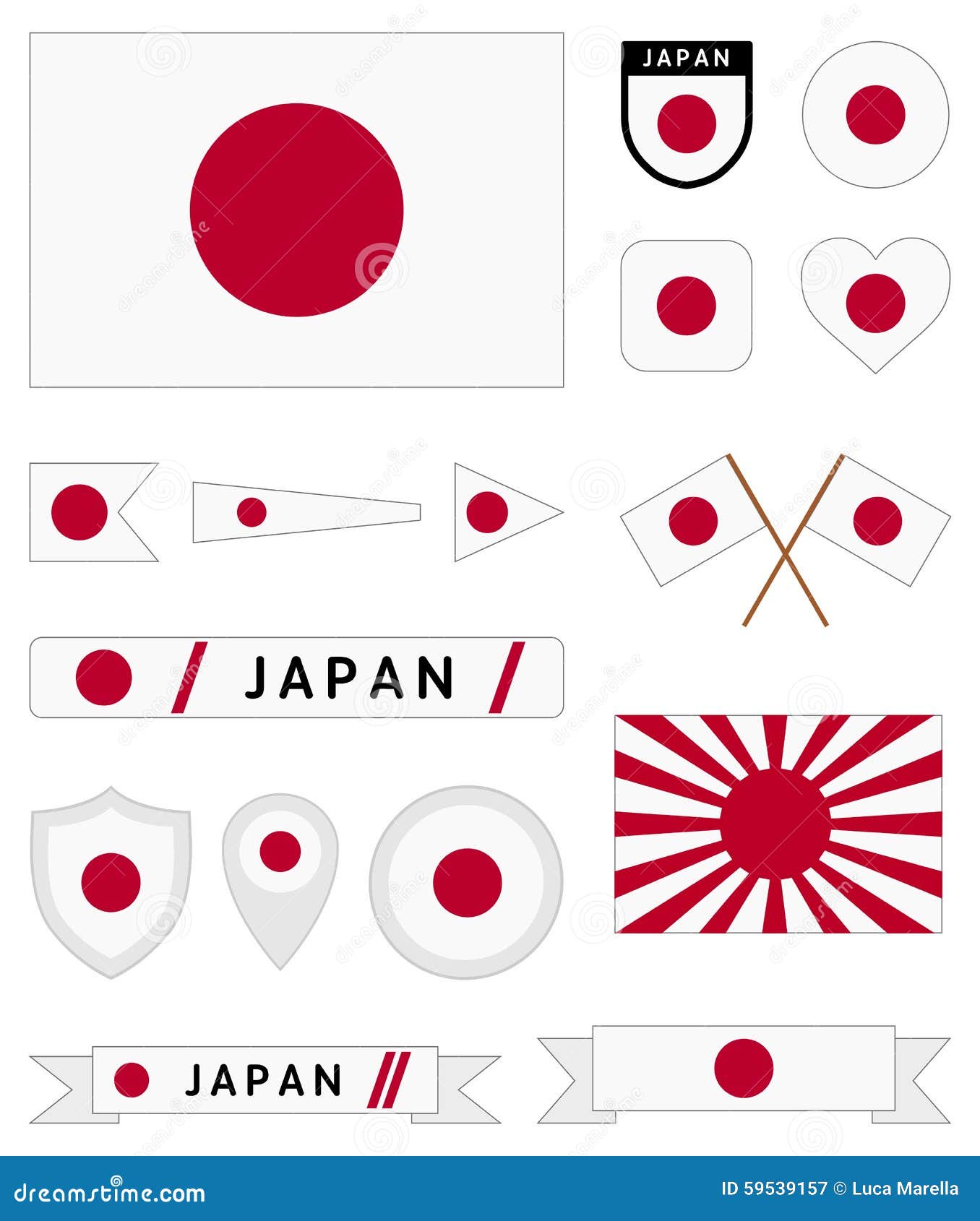 Japan flag stock vector. Illustration of culture, background - 59539157