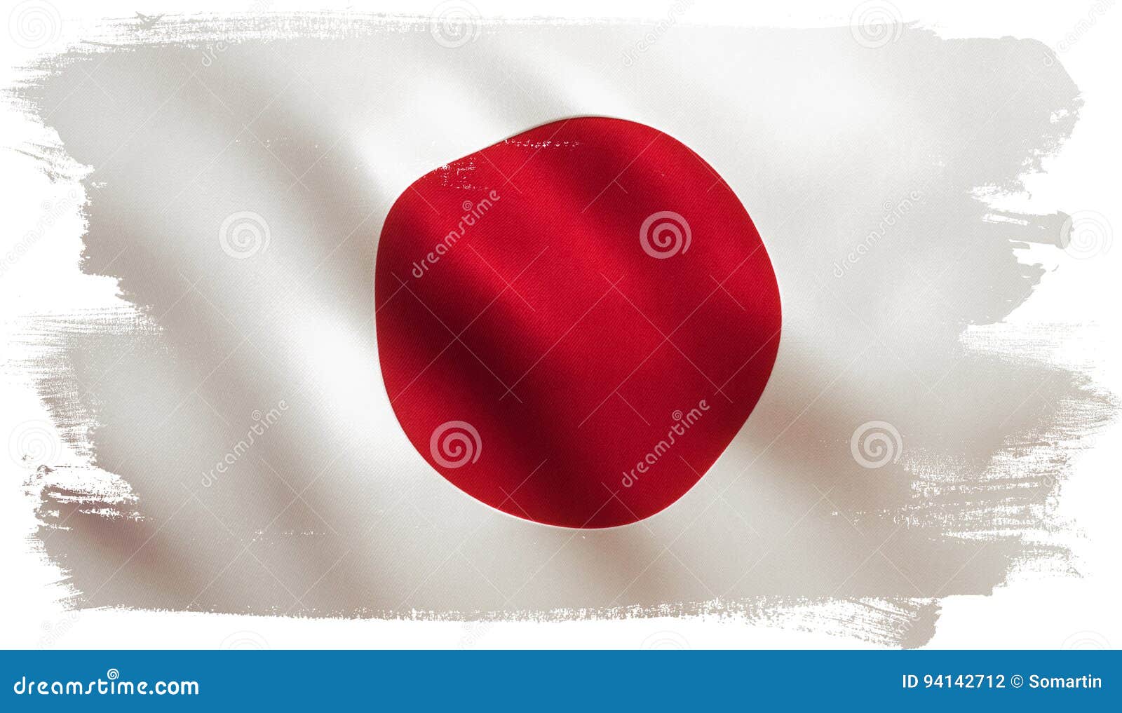 Japan Flag Waving - Japanese Texture Stock Illustration - Illustration ...