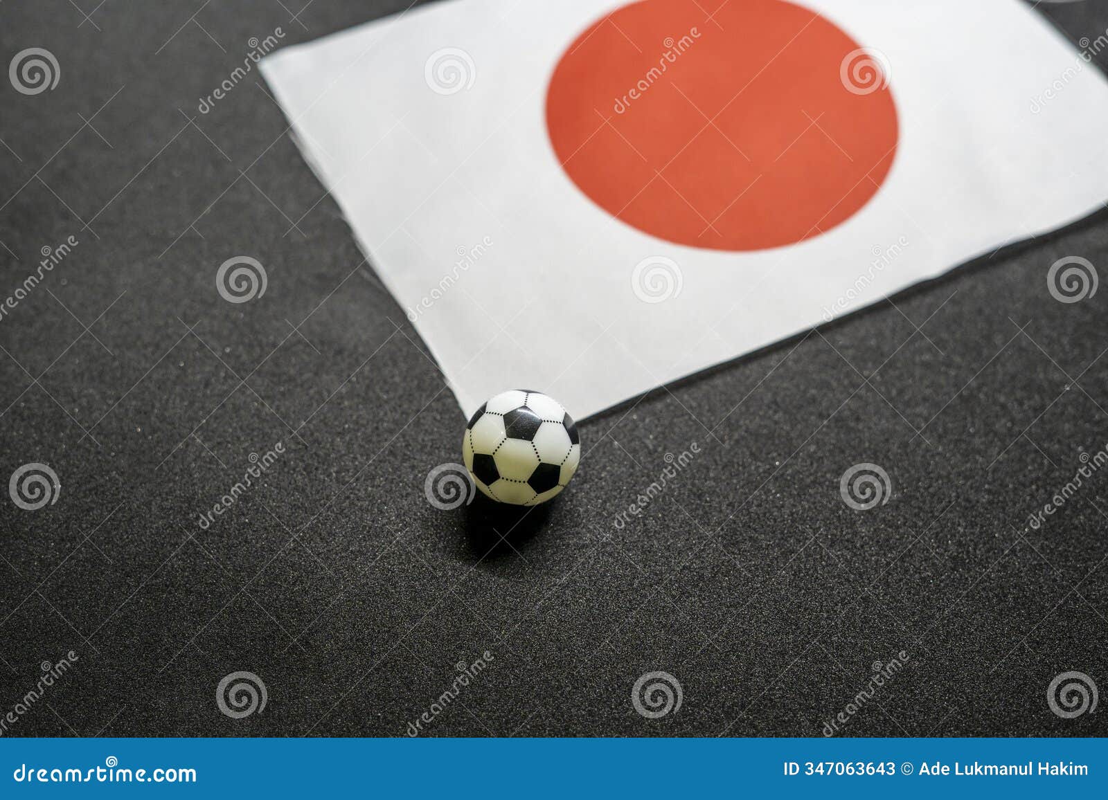 Japan Football with National Flags Stock Image - Image of tournament ...