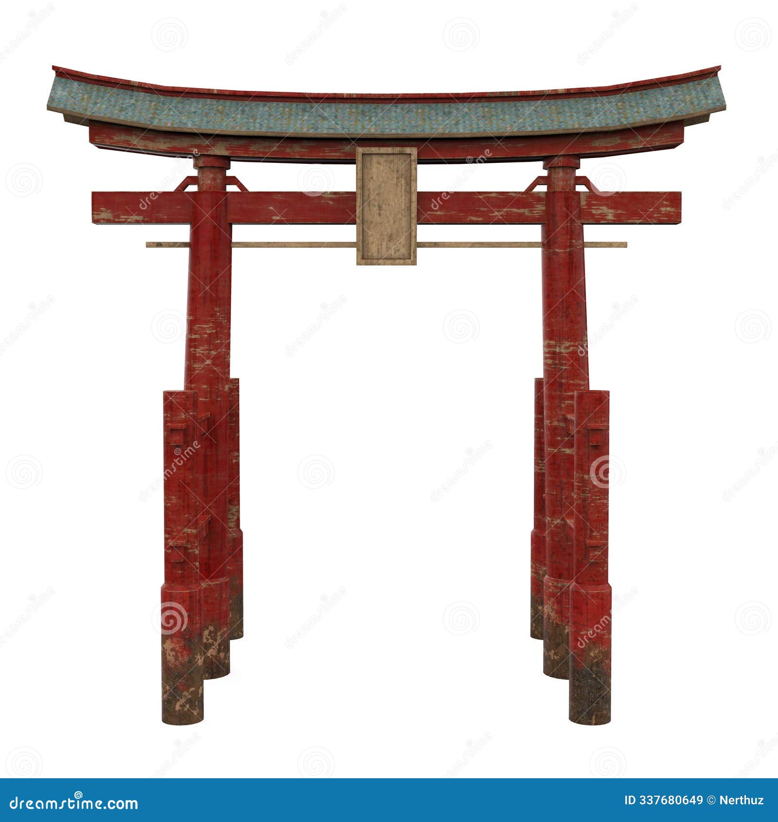 Japan Gate Torii Gate Cartoon Vector | CartoonDealer.com #345419207
