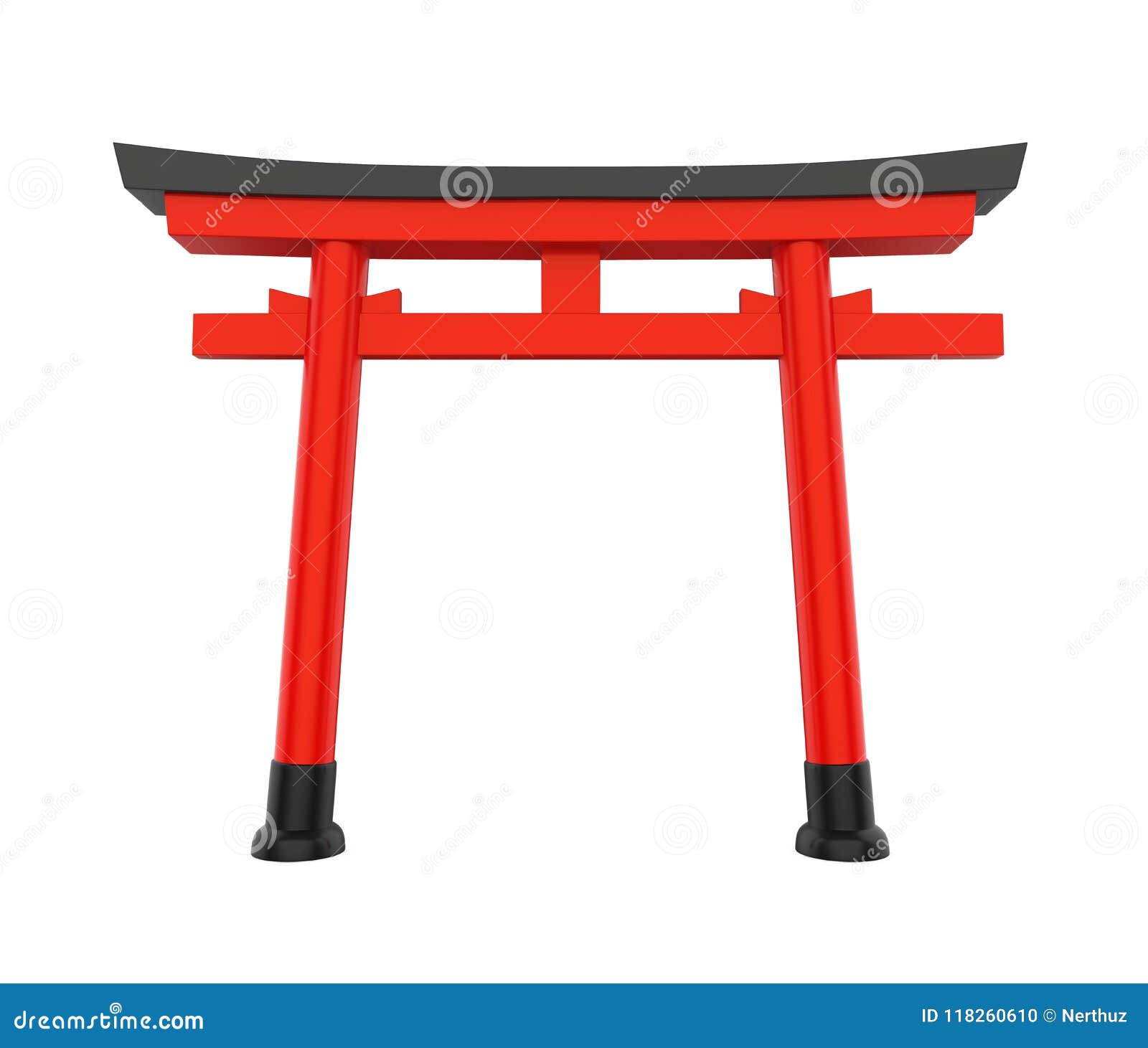 Japan Gate Isolated stock illustration. Illustration of japanese ...
