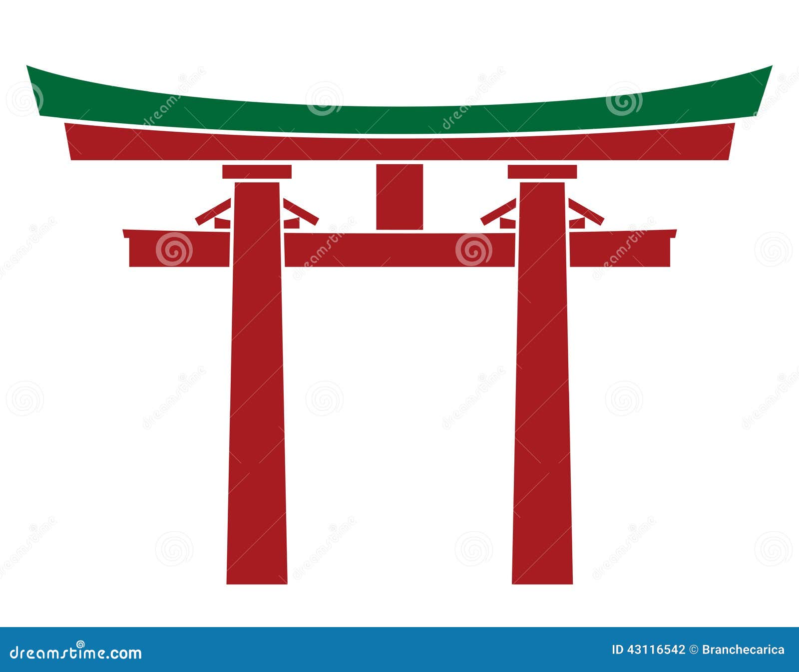 Japan Gate On Black Background, Torii Gate, Japanese Gate. Torii Gate ...