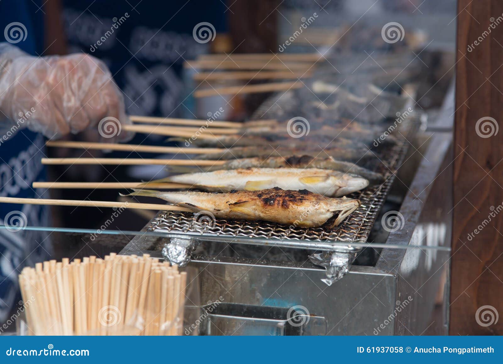 Japan grill fish stock photo. Image of japan, brown, barbeque - 61937058