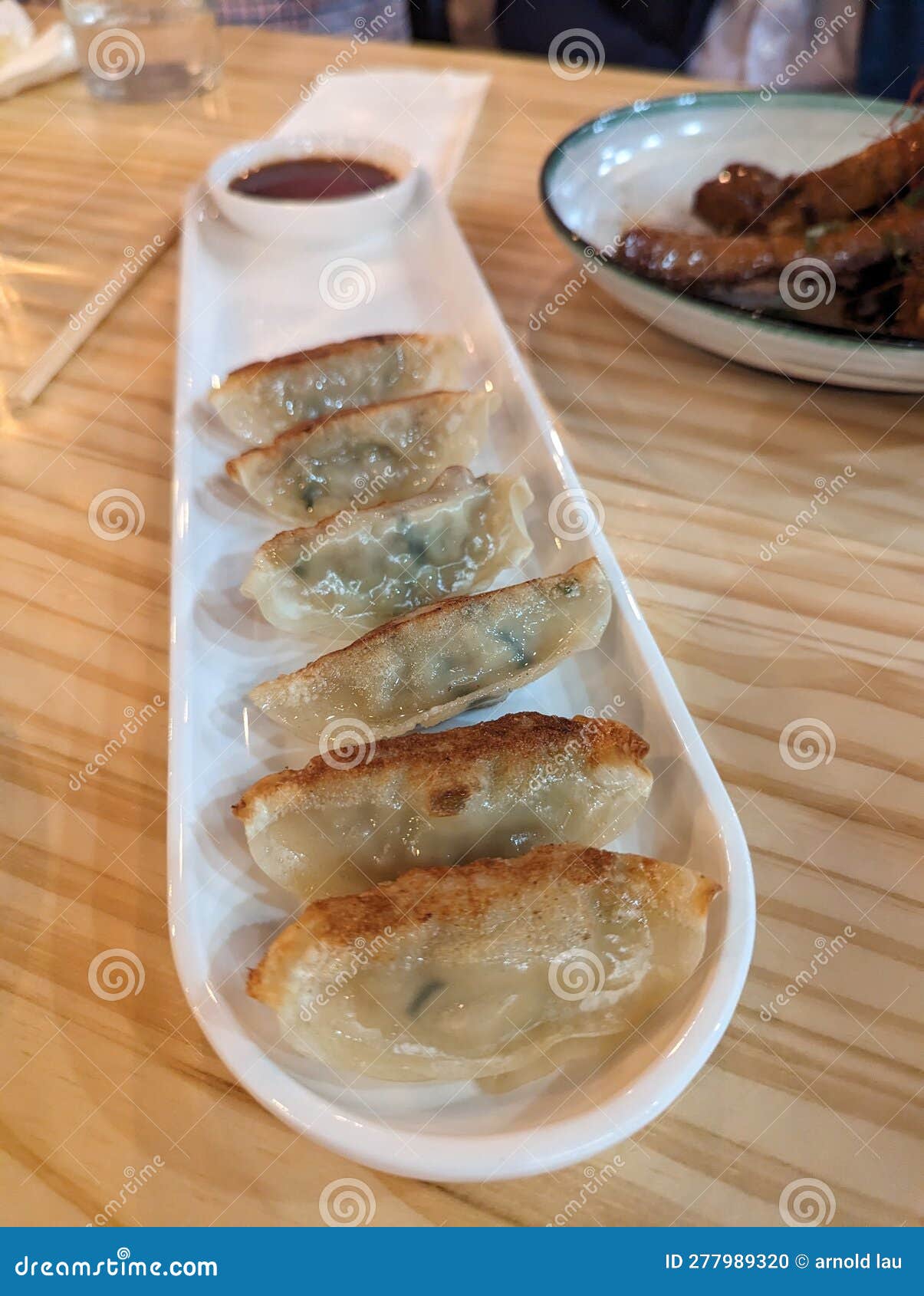 Japan Gyoza Appetizer Soy Sauce Stock Photo - Image of sauce, gyoza ...