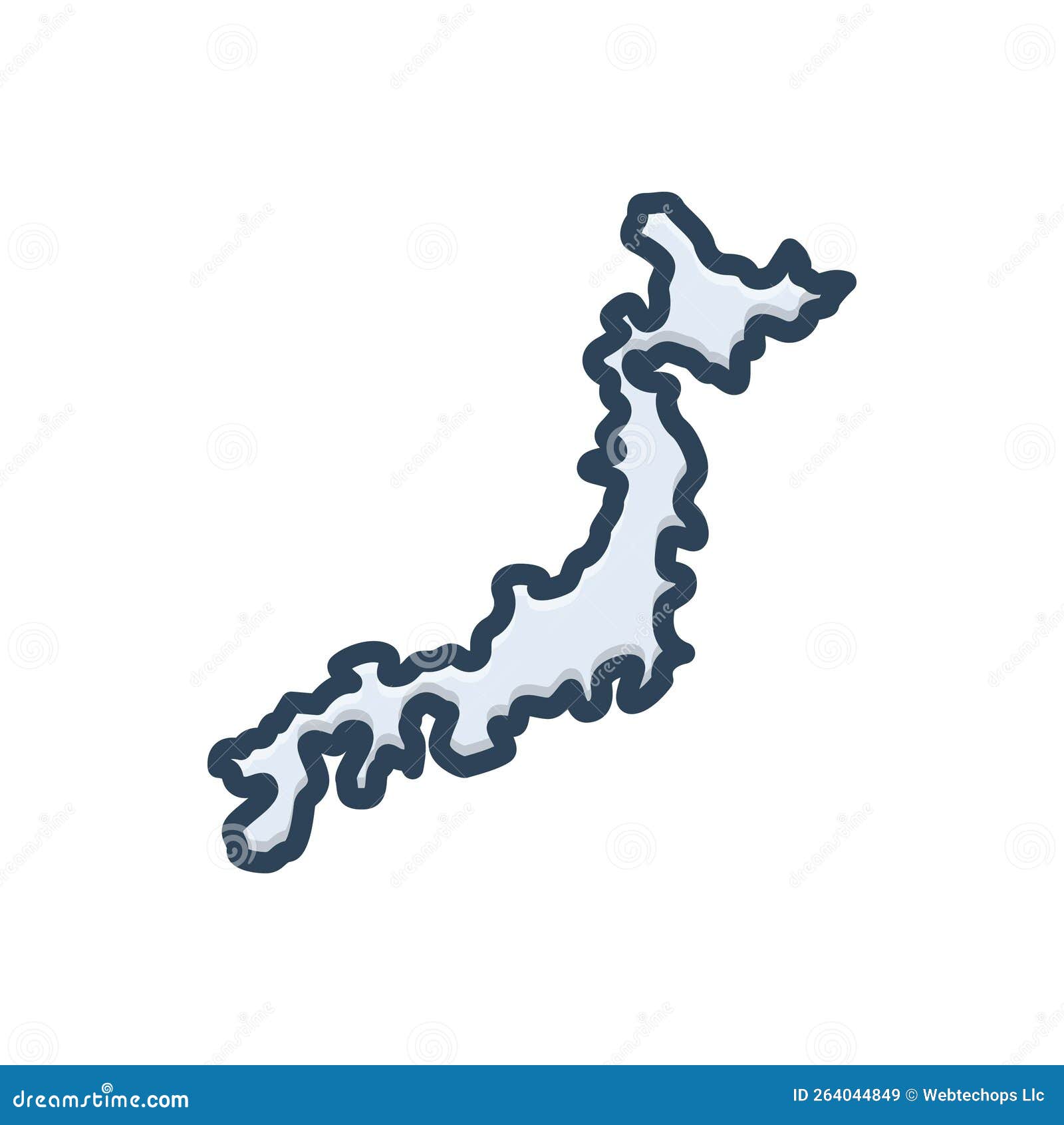 Color Illustration Icon for Japan, Map and Tokyo Stock Vector ...