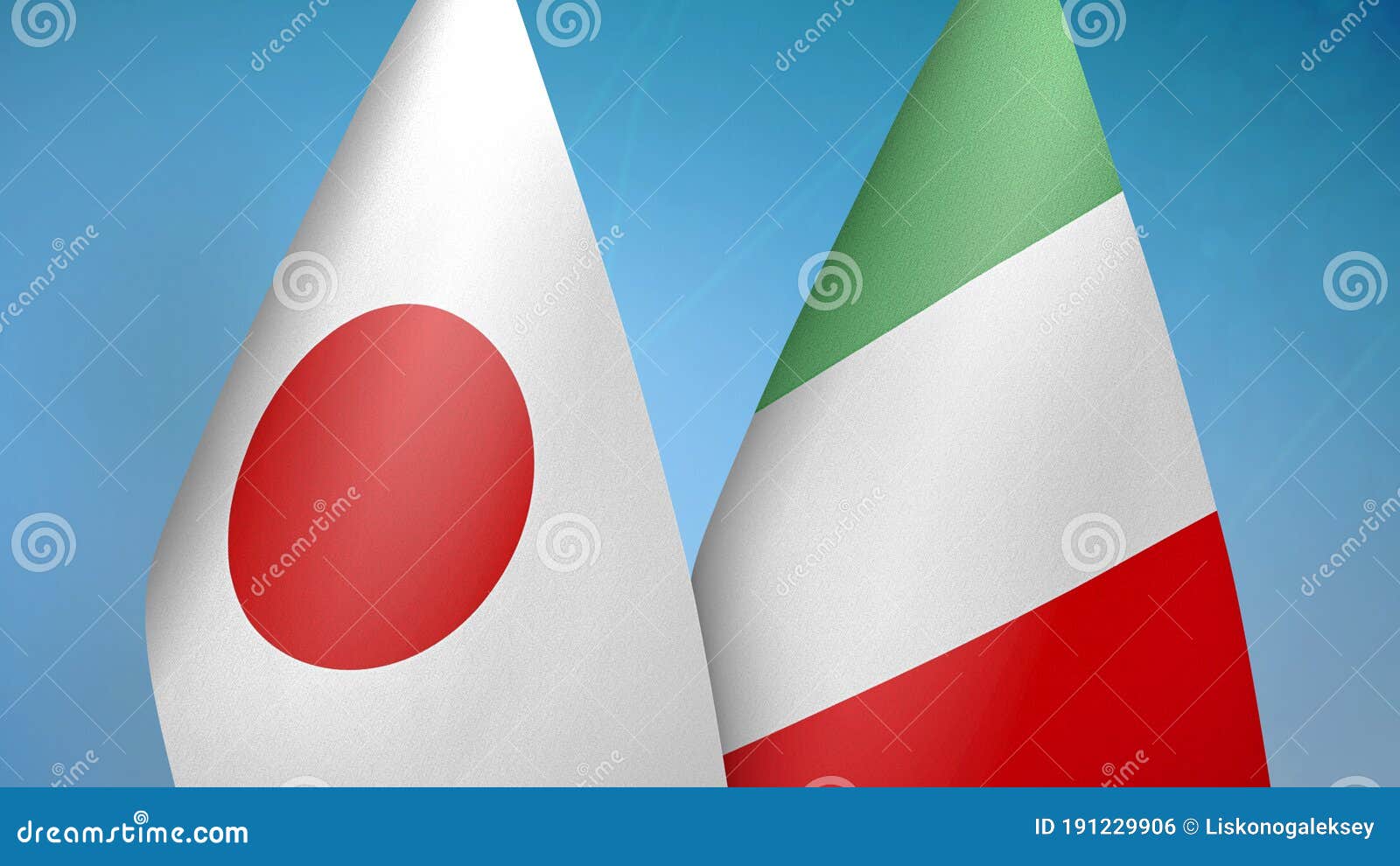 Japan and Italy two flags stock illustration. Illustration of symbol ...