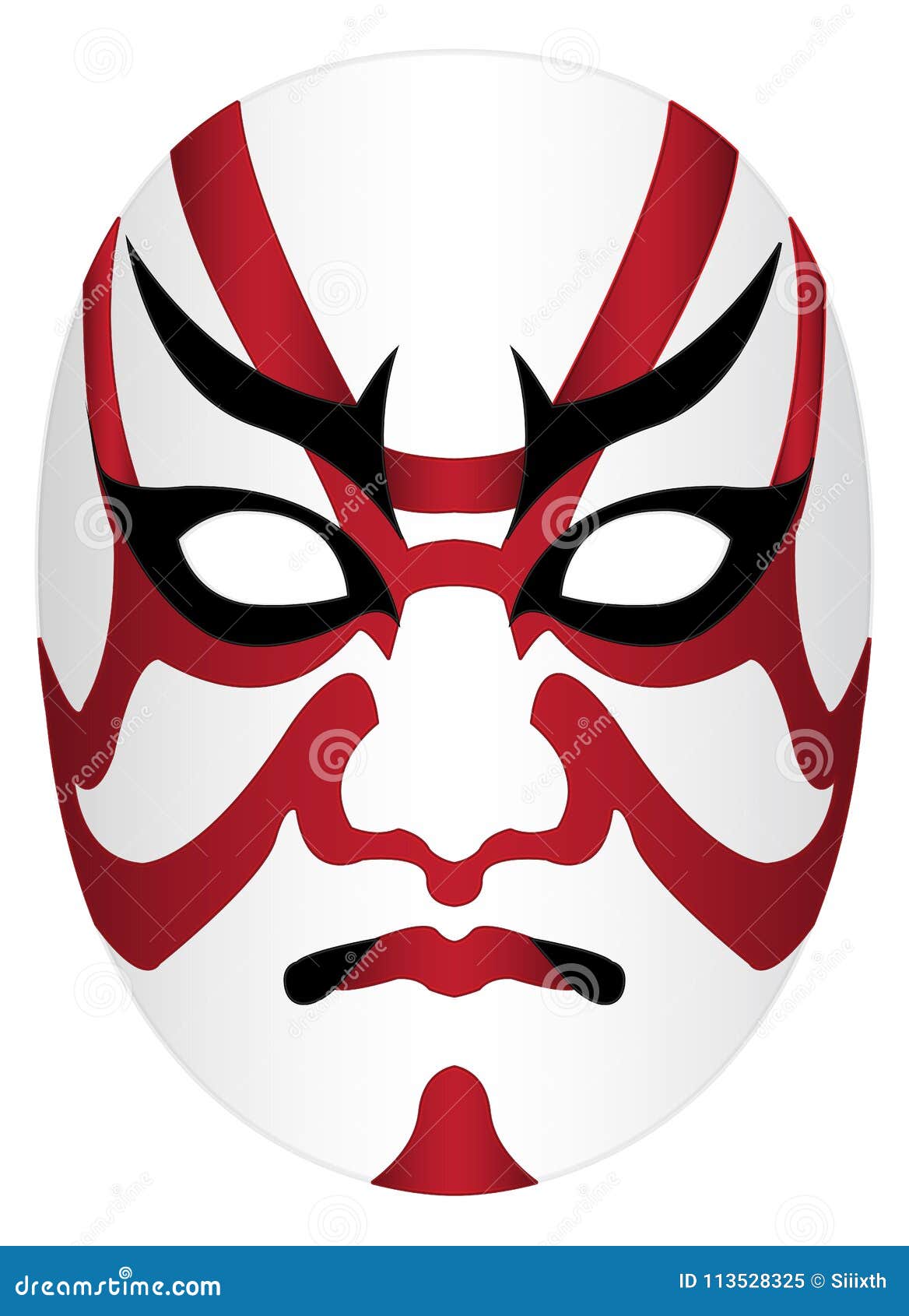 Traditional Kabuki Mask