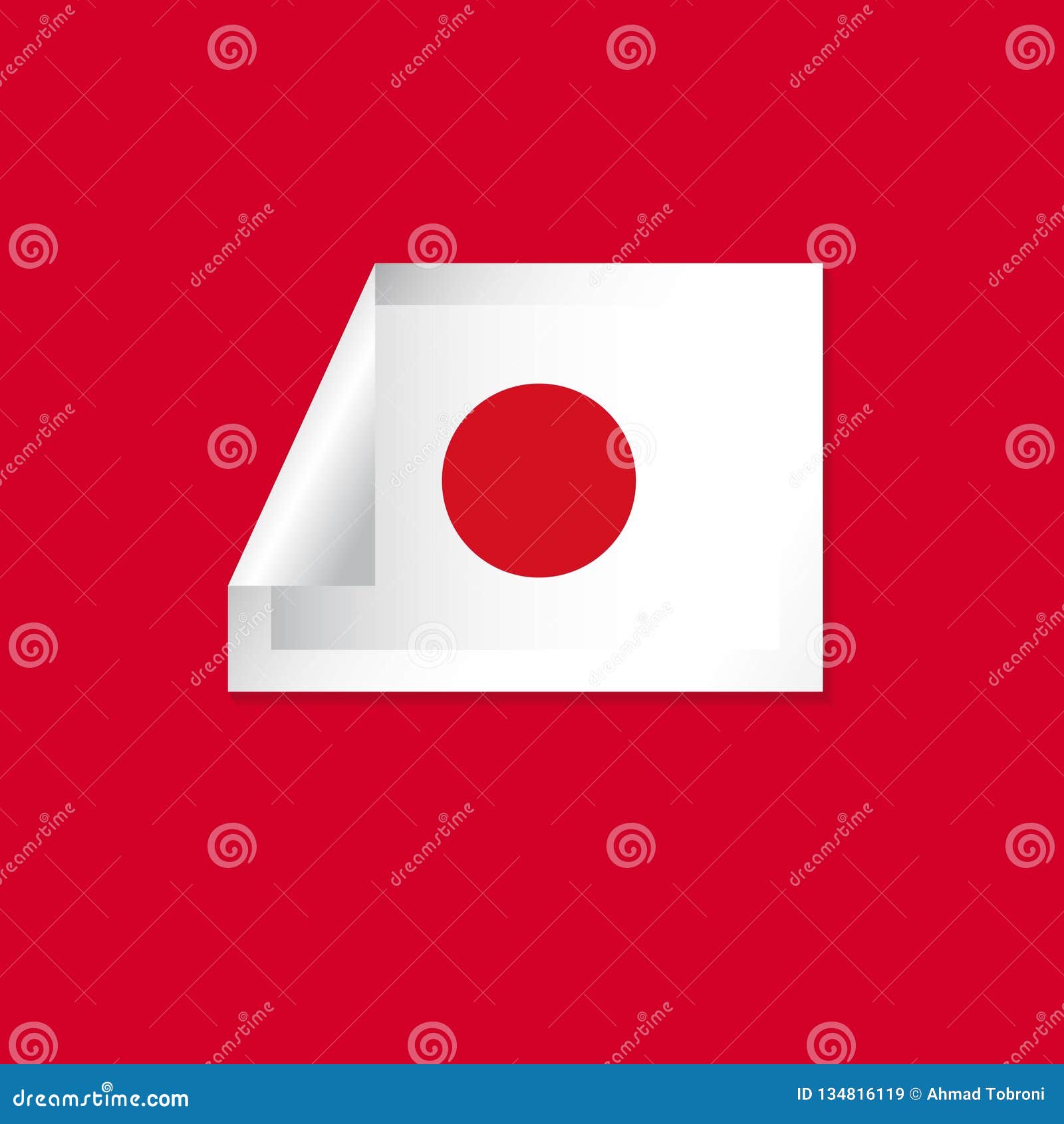 Japan Label Flags Vector Design Illustration Stock Vector ...