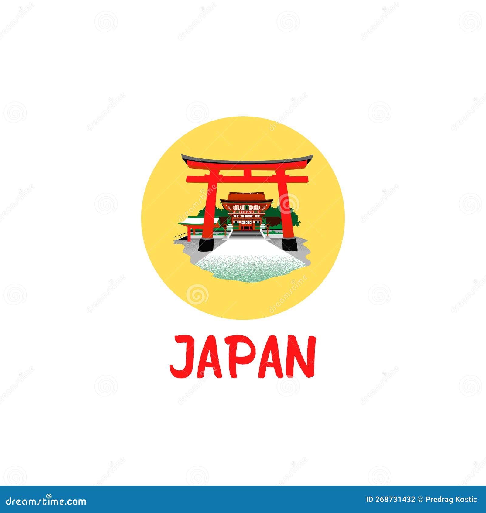 Japan logo stock illustration. Illustration of signage - 268731432