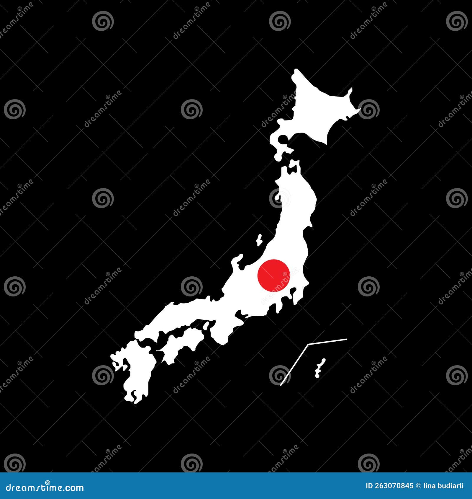 Japan map icon stock vector. Illustration of japan, indian - 263070845