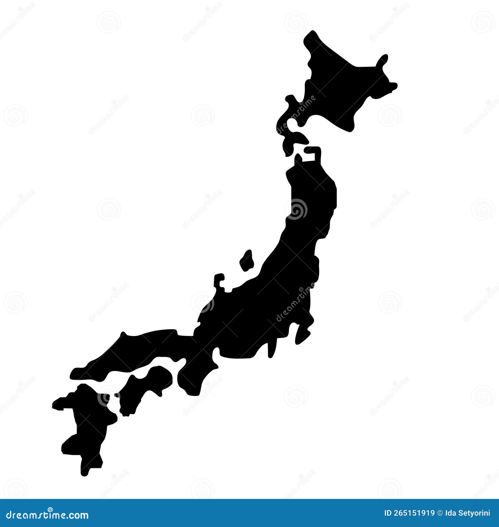 Japan map icon stock illustration. Illustration of simple - 265151919