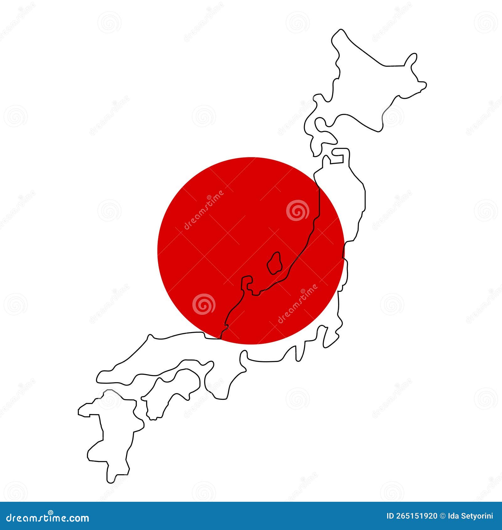 Japan map icon stock illustration. Illustration of geography - 265151920